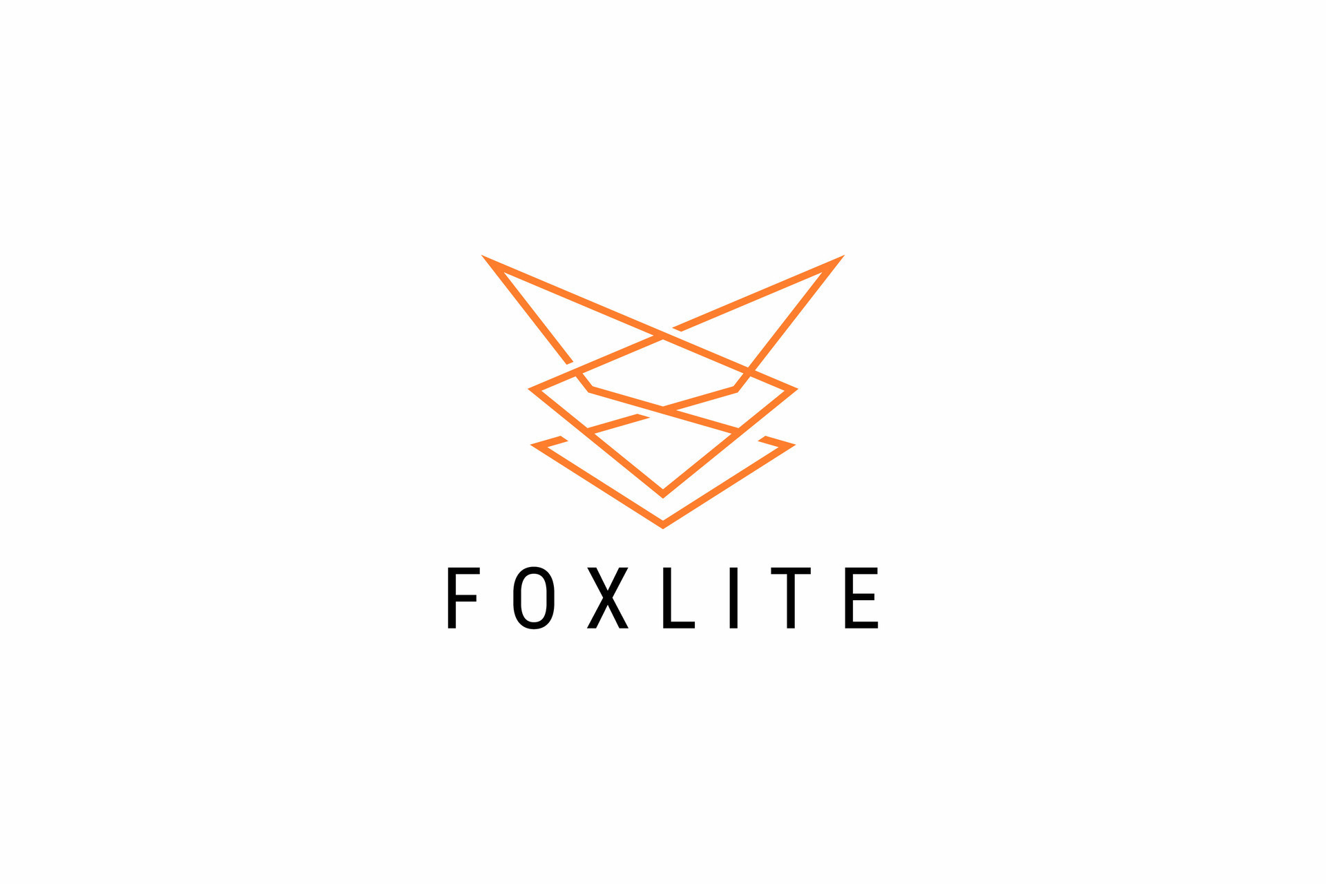 Logo Fox Head Abstract Outline Geometric Style for Programmer, Website ...
