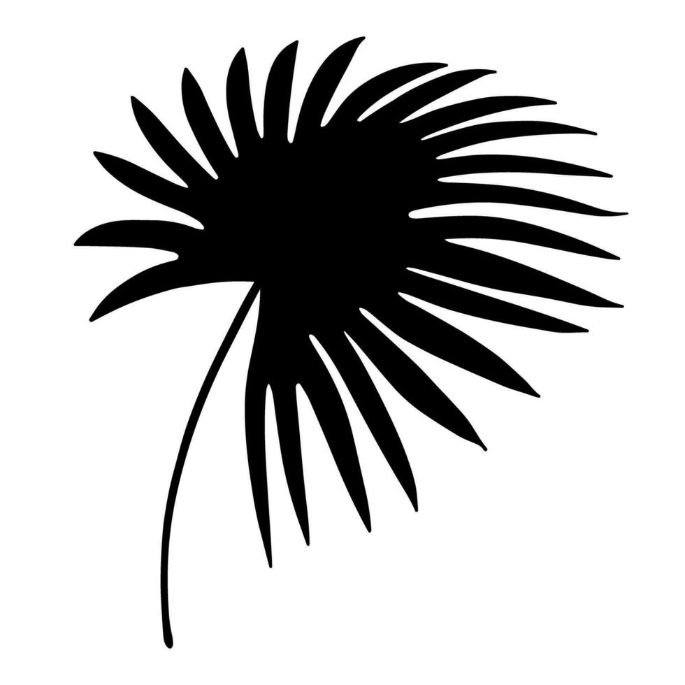 Tropical palm leaf silhouette. Vector illustration 26767316 Vector Art ... Tropical palm leaf silhouette. Vector illustration 26767316 Vector Art ...