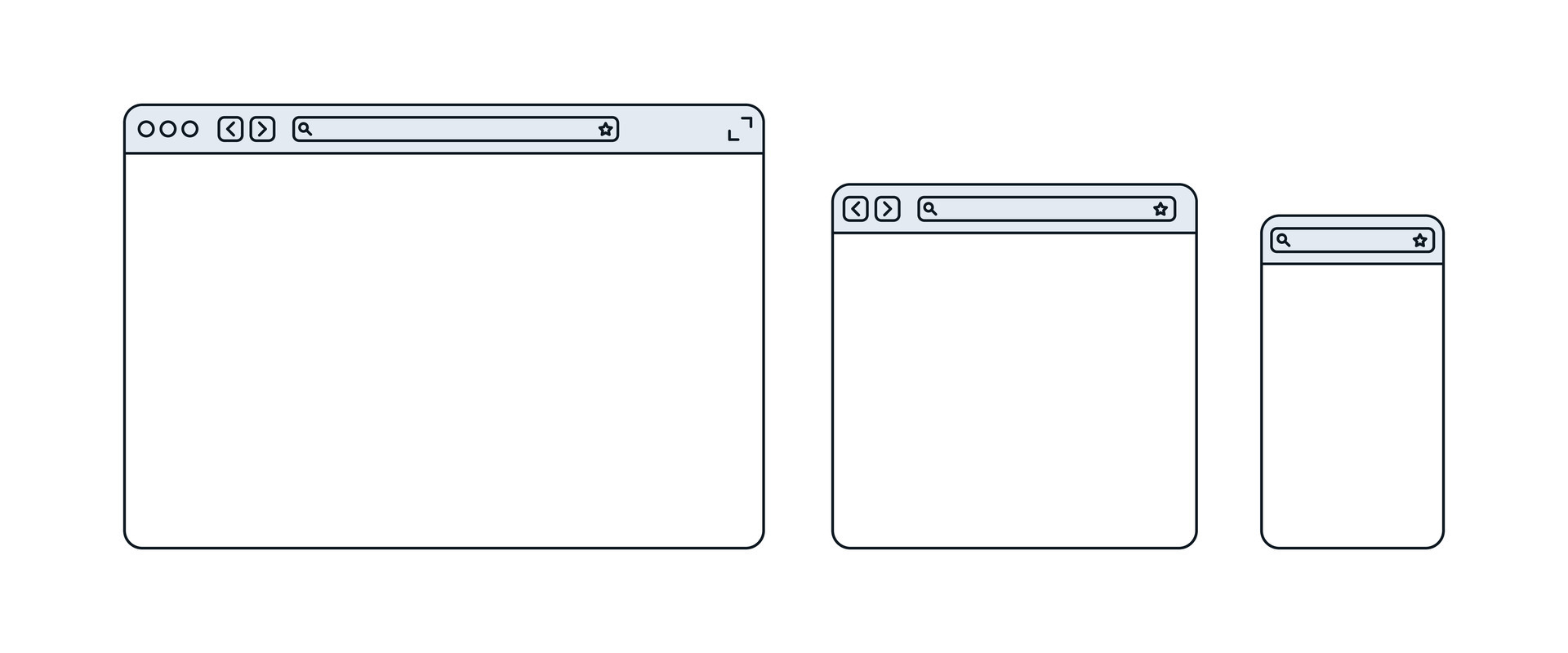 Line Browser Outline Browser Window Web Browser Template Vector Illustration 26768053 Vector