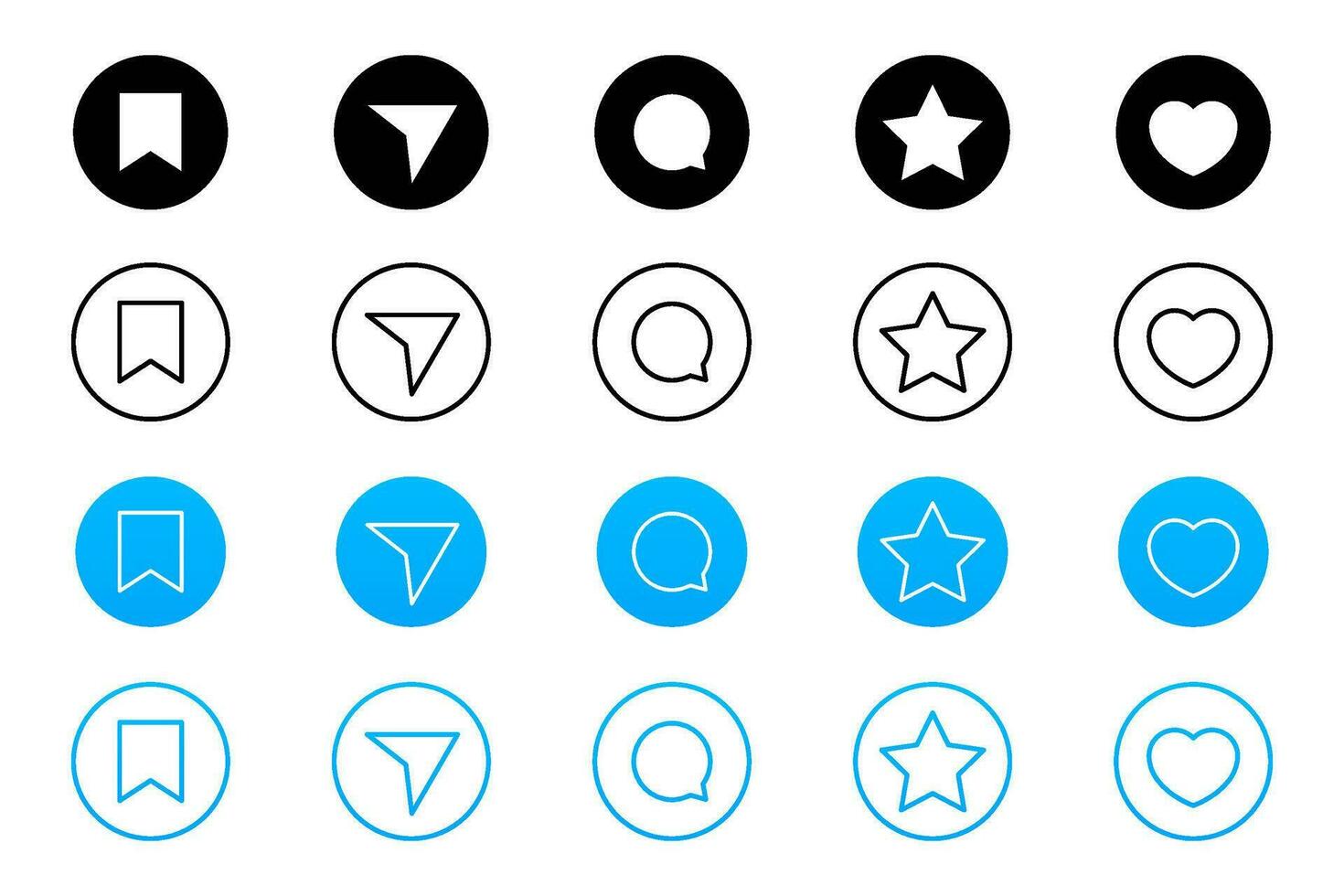 Social media buttons set. User interface buttons set 26768125 Vector ... Social media buttons set. User interface buttons set 26768125 Vector ...