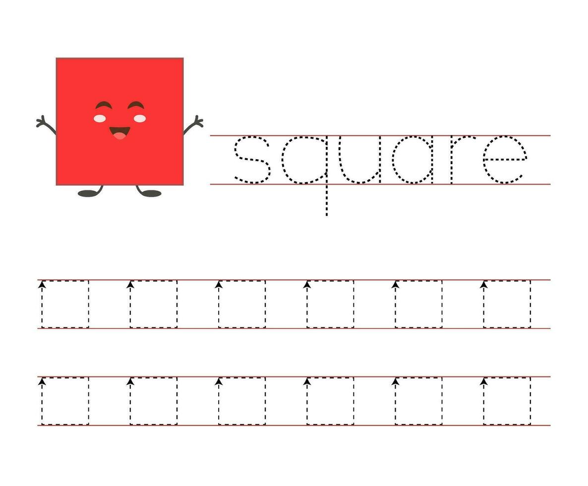 Square Worksheets For Preschool