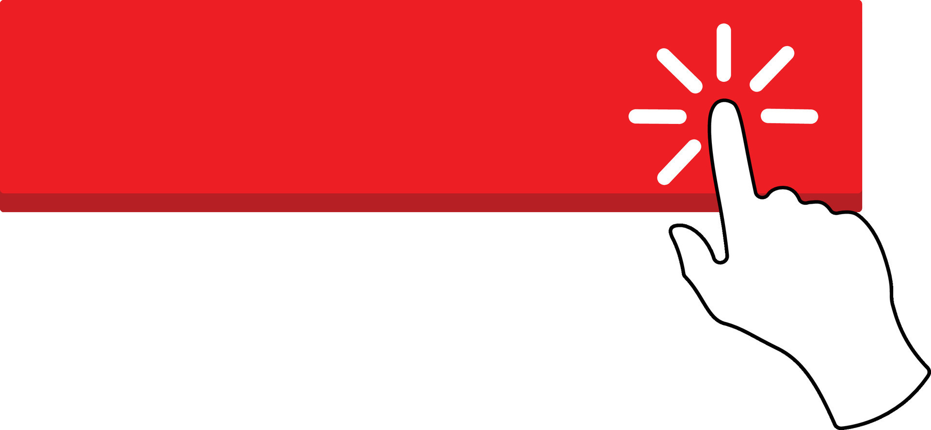 Click here button shape with hand pointer 26770083 Vector Art at Vecteezy