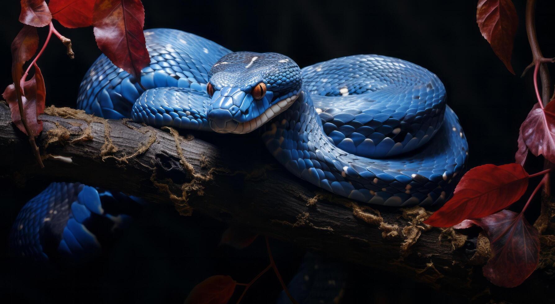 Blue Snake Hd Wallpaper