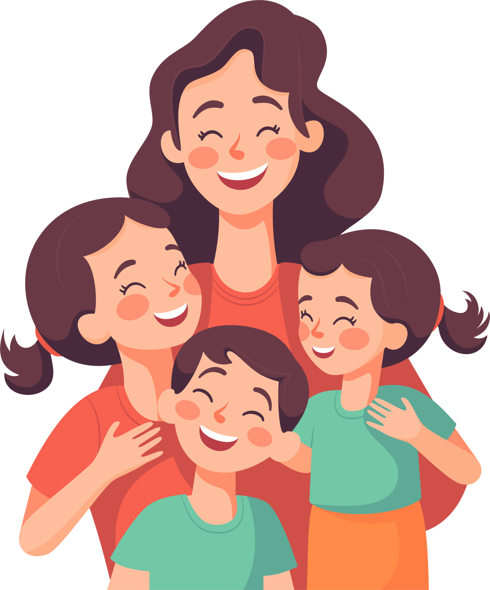 Mother With Children Mom With Son And Daughter Happy Family Moments mother-with-children-mom-with-son-and-daughter-happy-family-moments