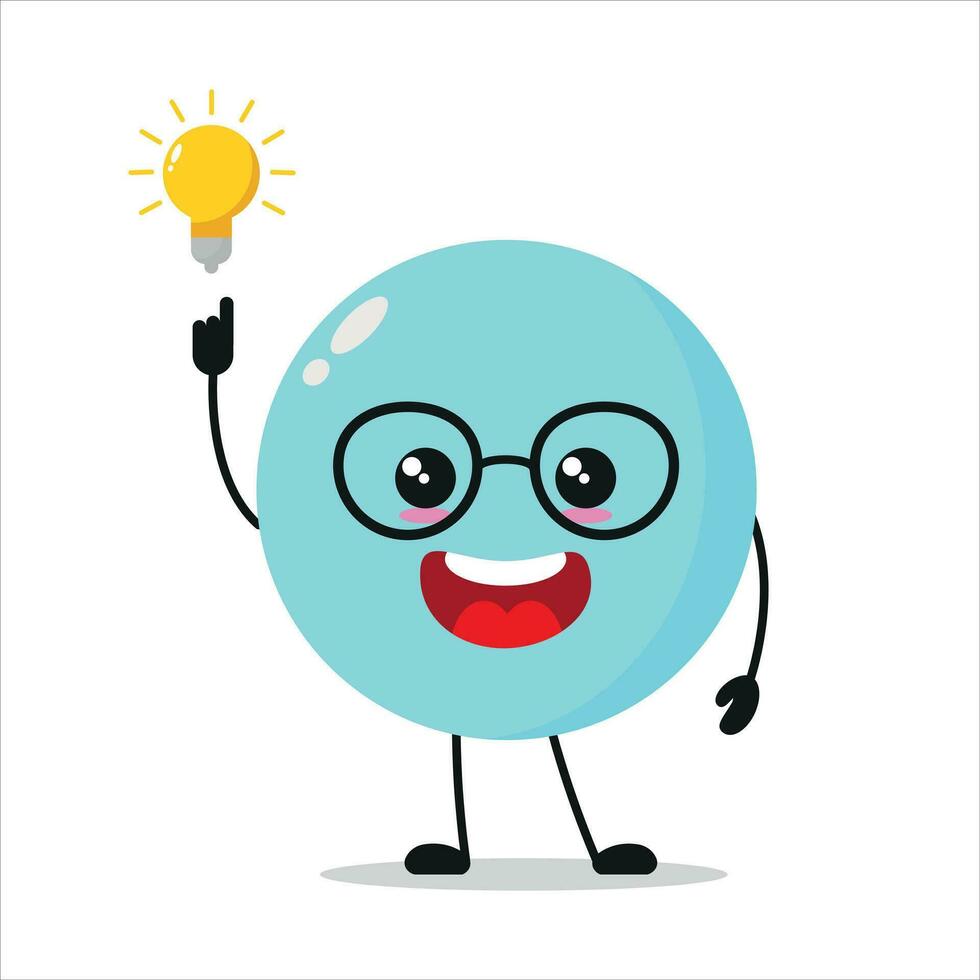 Cute smart bubble character. Funny foam got inspiration idea cartoon ...
