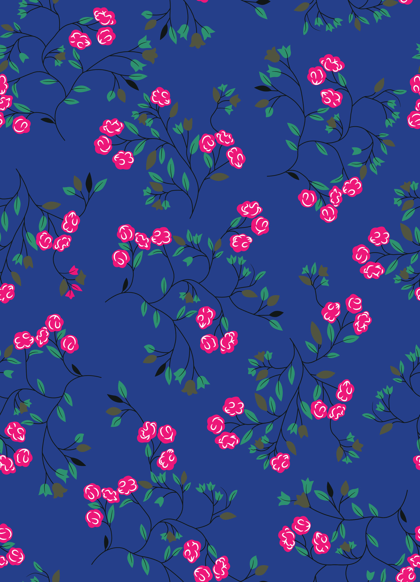 Vector A Seamless Pattern Textile Background Print Wallpaper