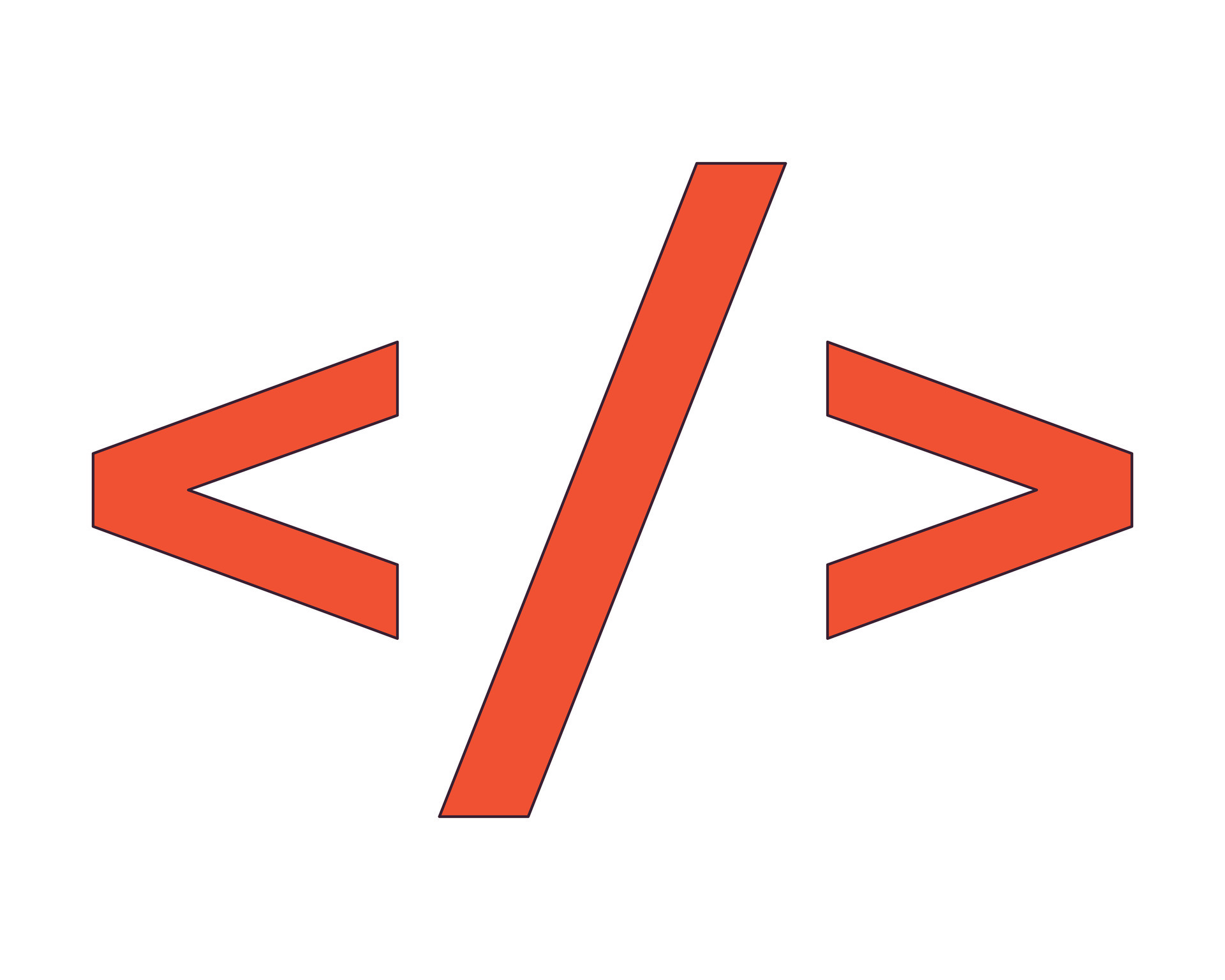 Code Symbols Flat Line Color Isolated Vector Object Web Development Elements Editable Clip Art