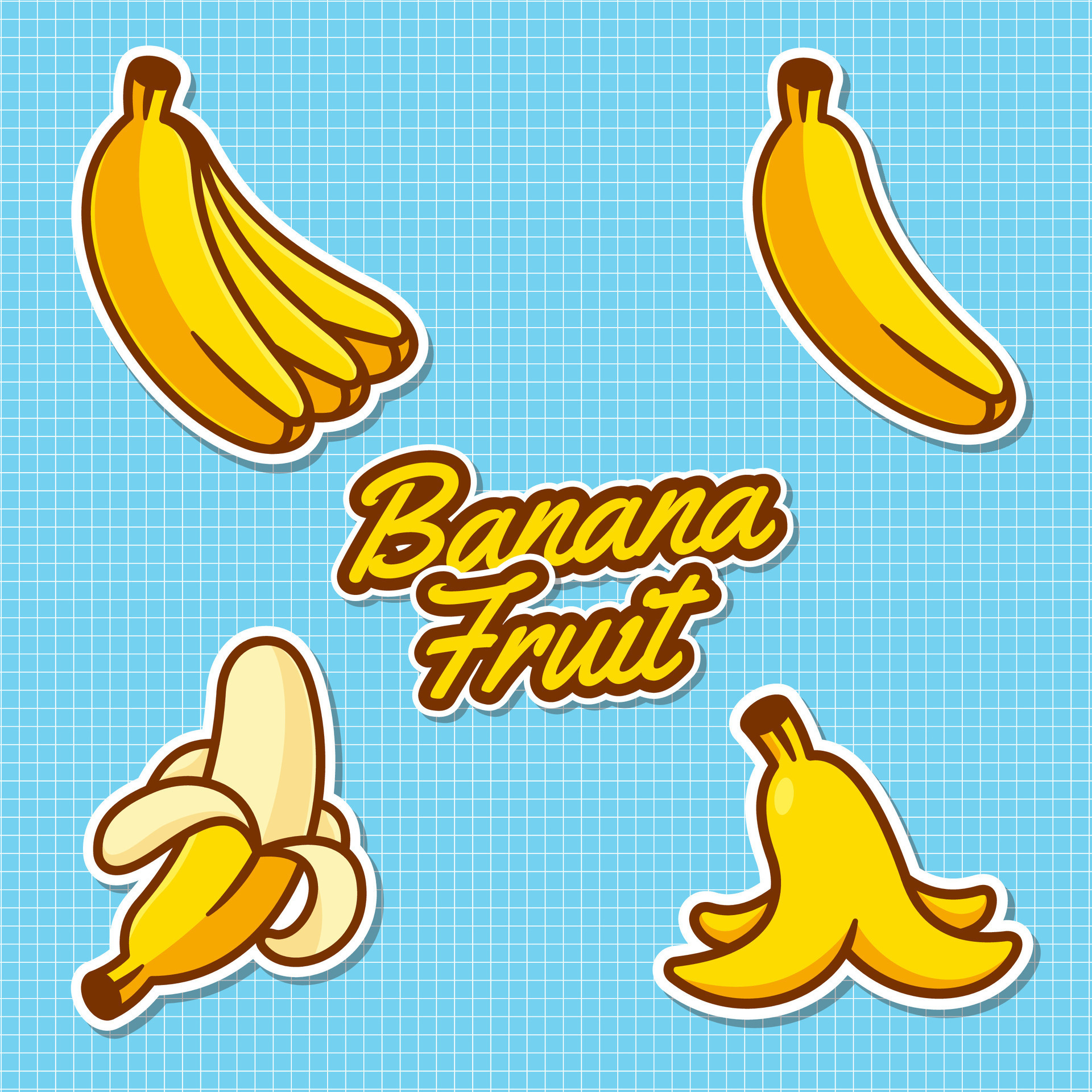 Banana Fruit Clip Art Illustration 26778657 Vector Art at Vecteezy