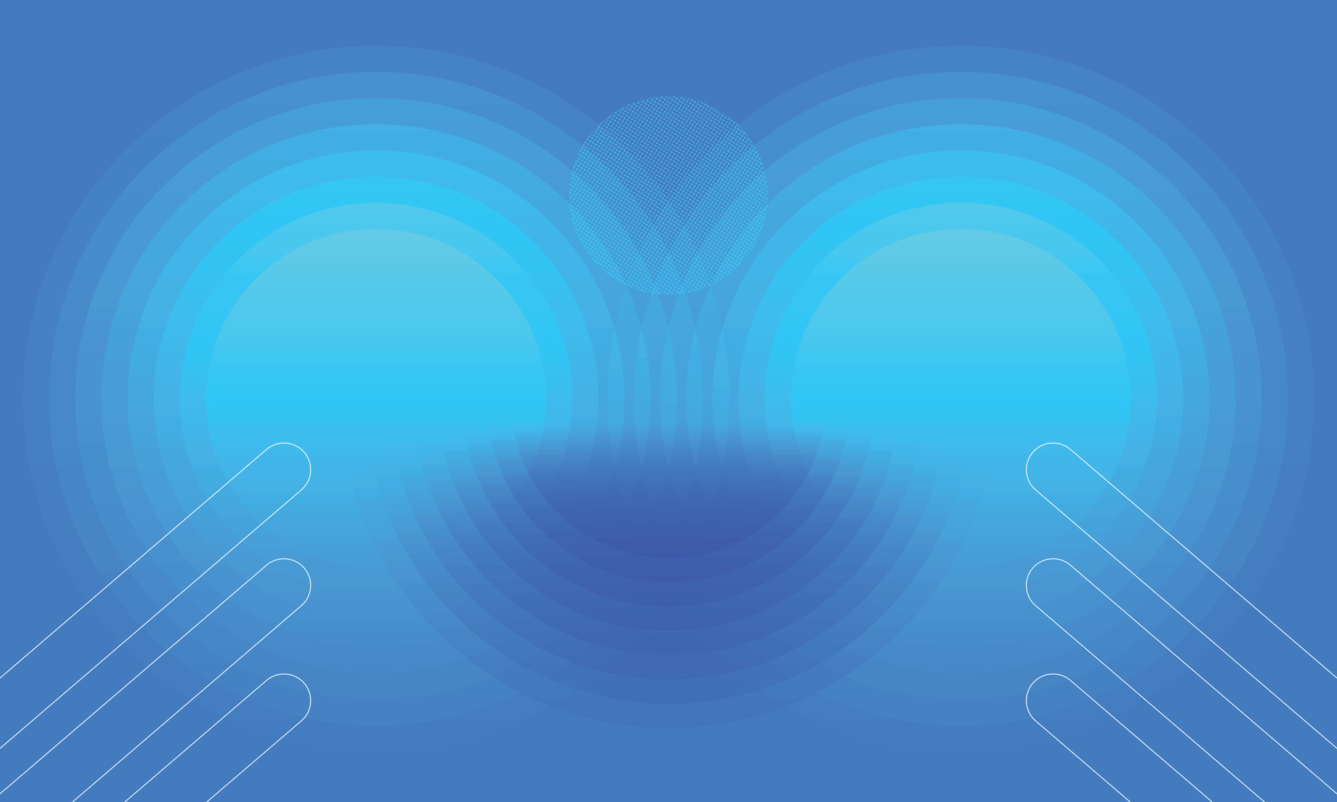 Abstract Background Fluid Geometric Composition Radio Frequency And Lequid With Colors Gradient