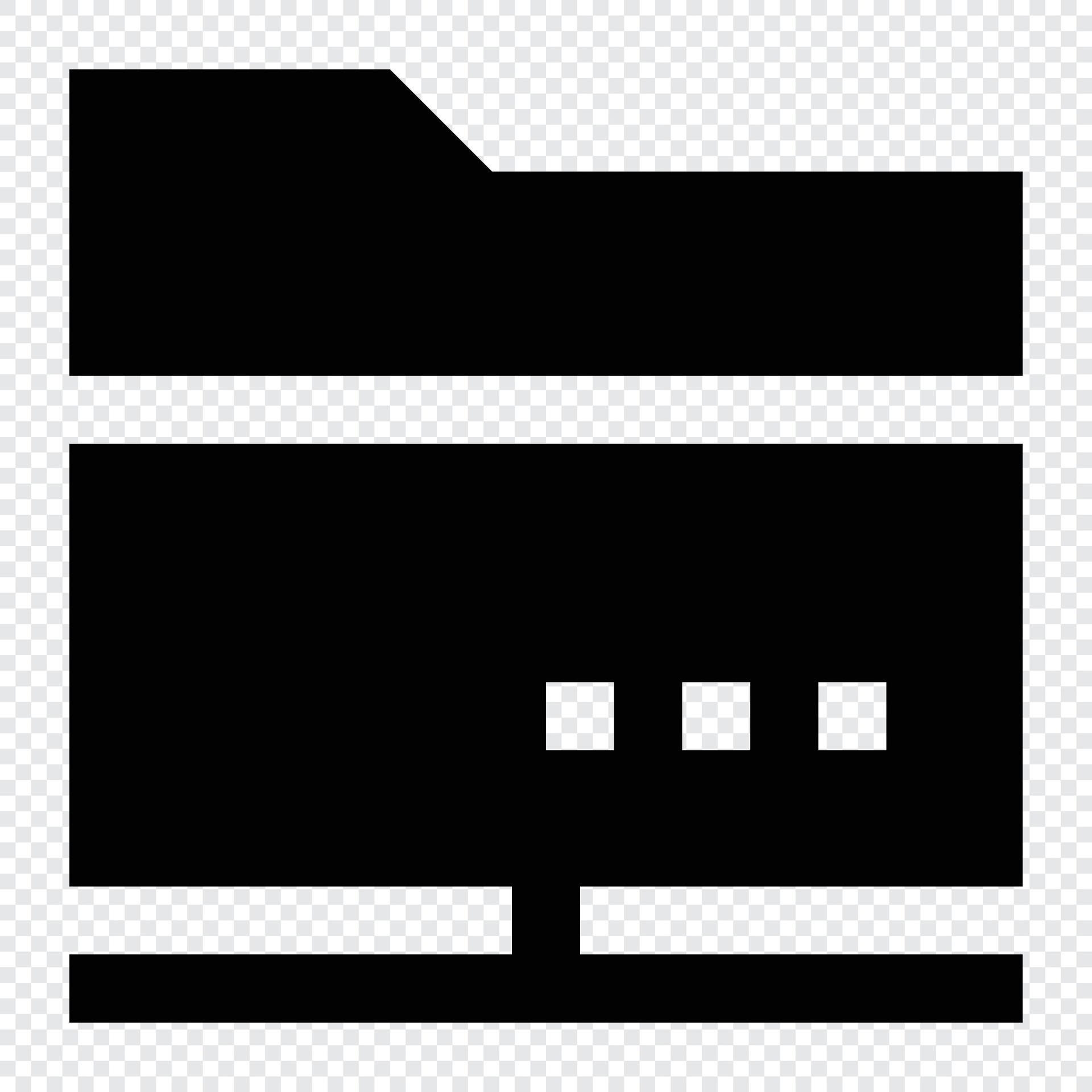 Shared Folder Icon Internet Technology Concept Icon In Line Style