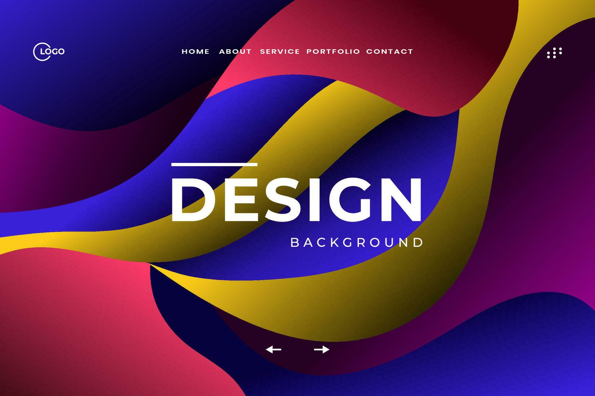 Abstract Background Dynamic Wave Colorful is used for website UI UX ...