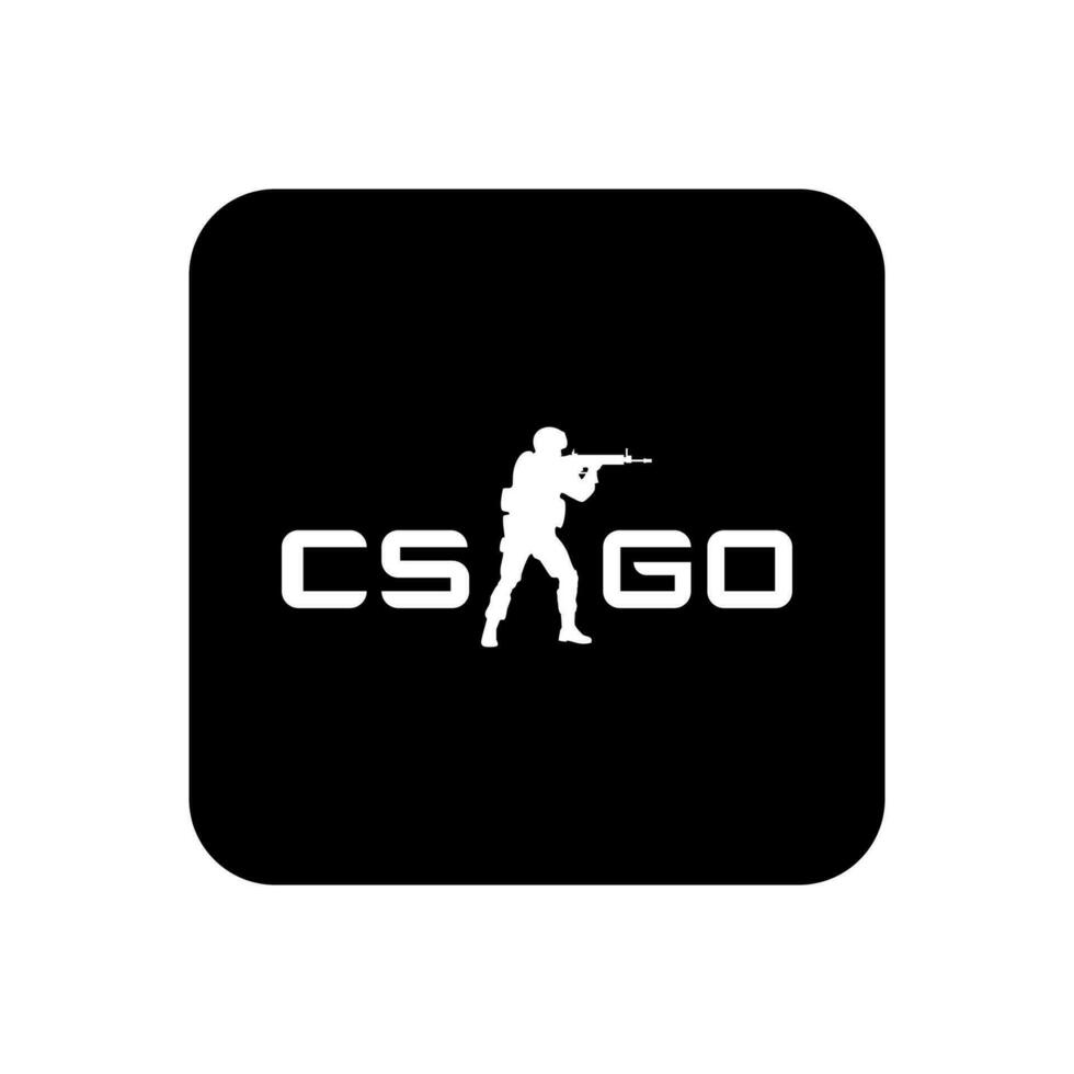 CSGO black and white logo editorial vector 26783519 Vector Art at Vecteezy