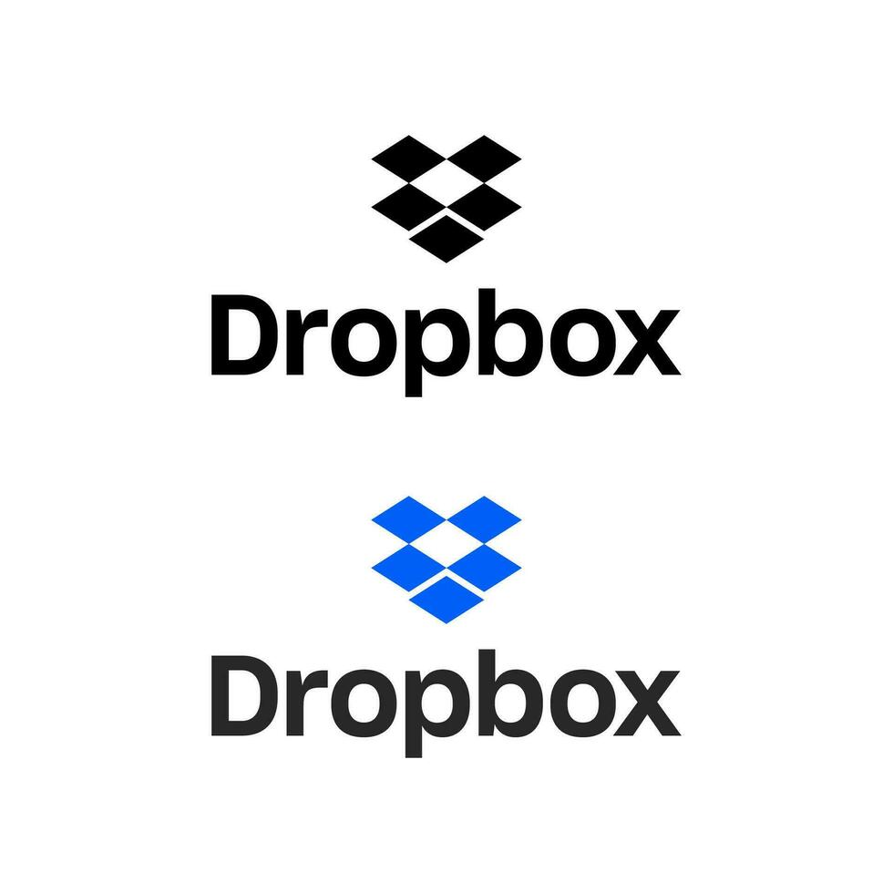 Dropbox Logo Editorial Vector 26783575 Vector Art At Vecteezy