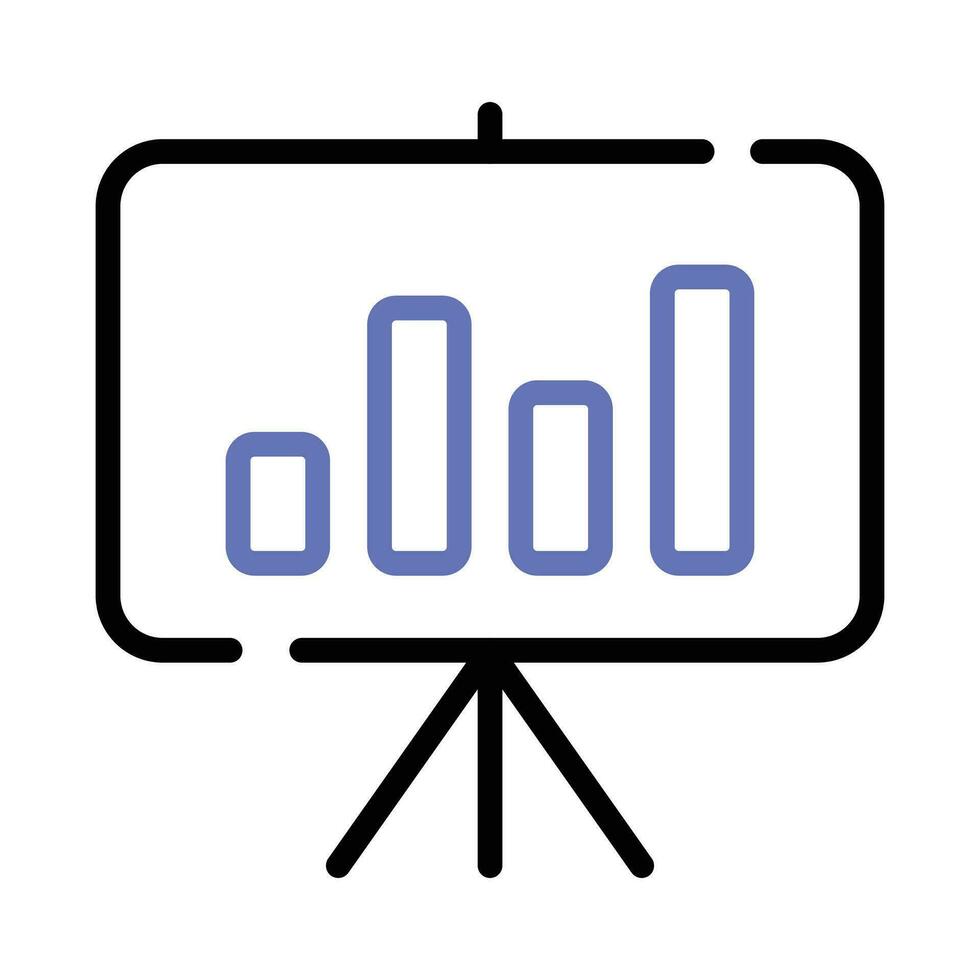 An Icon Of Business Graphical Presentation Vector Of Statistical Presentation 26785451 Vector
