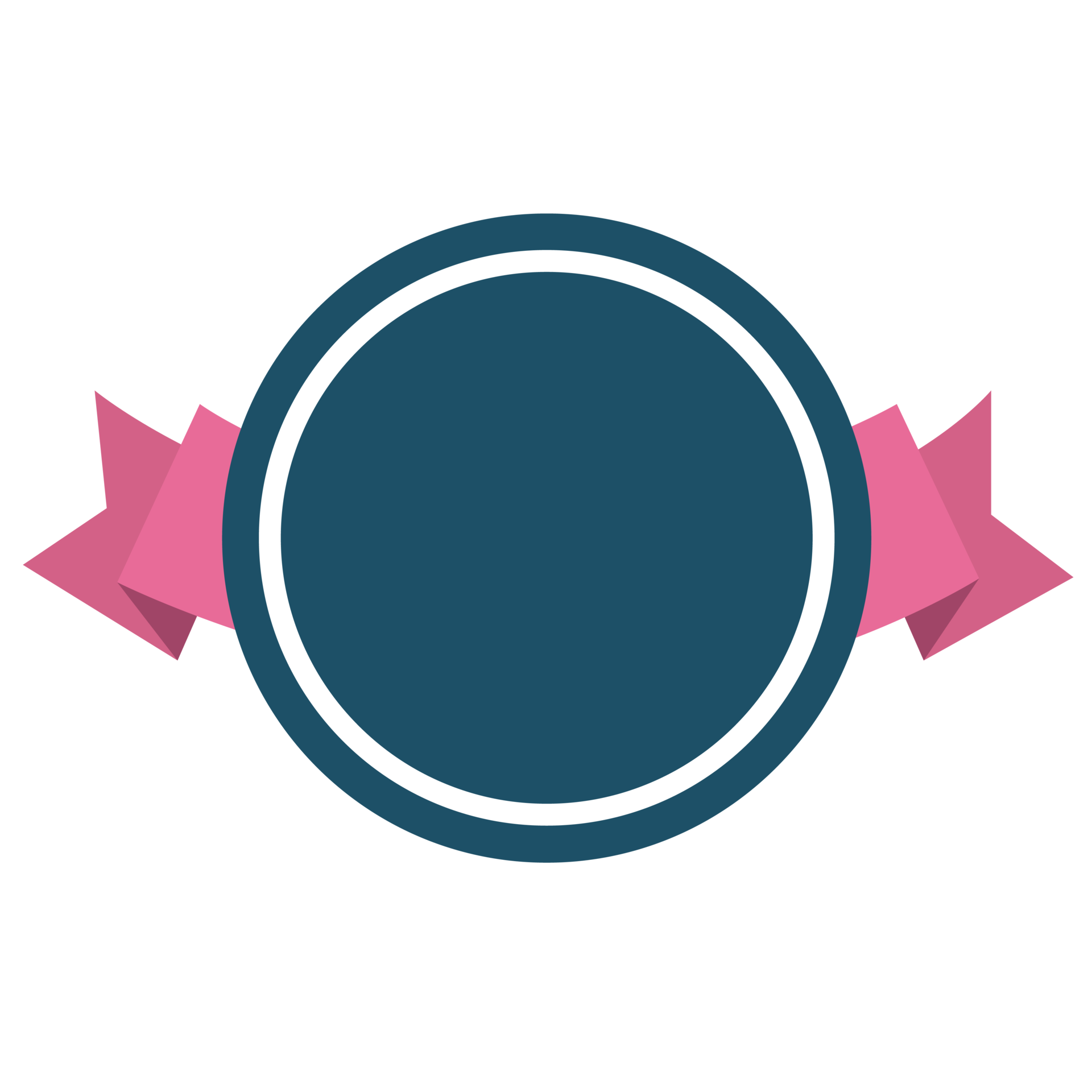 Circle Badge Shape Emblem Design Flat Badge With Ribbon Decoration circle-badge-shape-emblem-design-flat-badge-with-ribbon-decoration