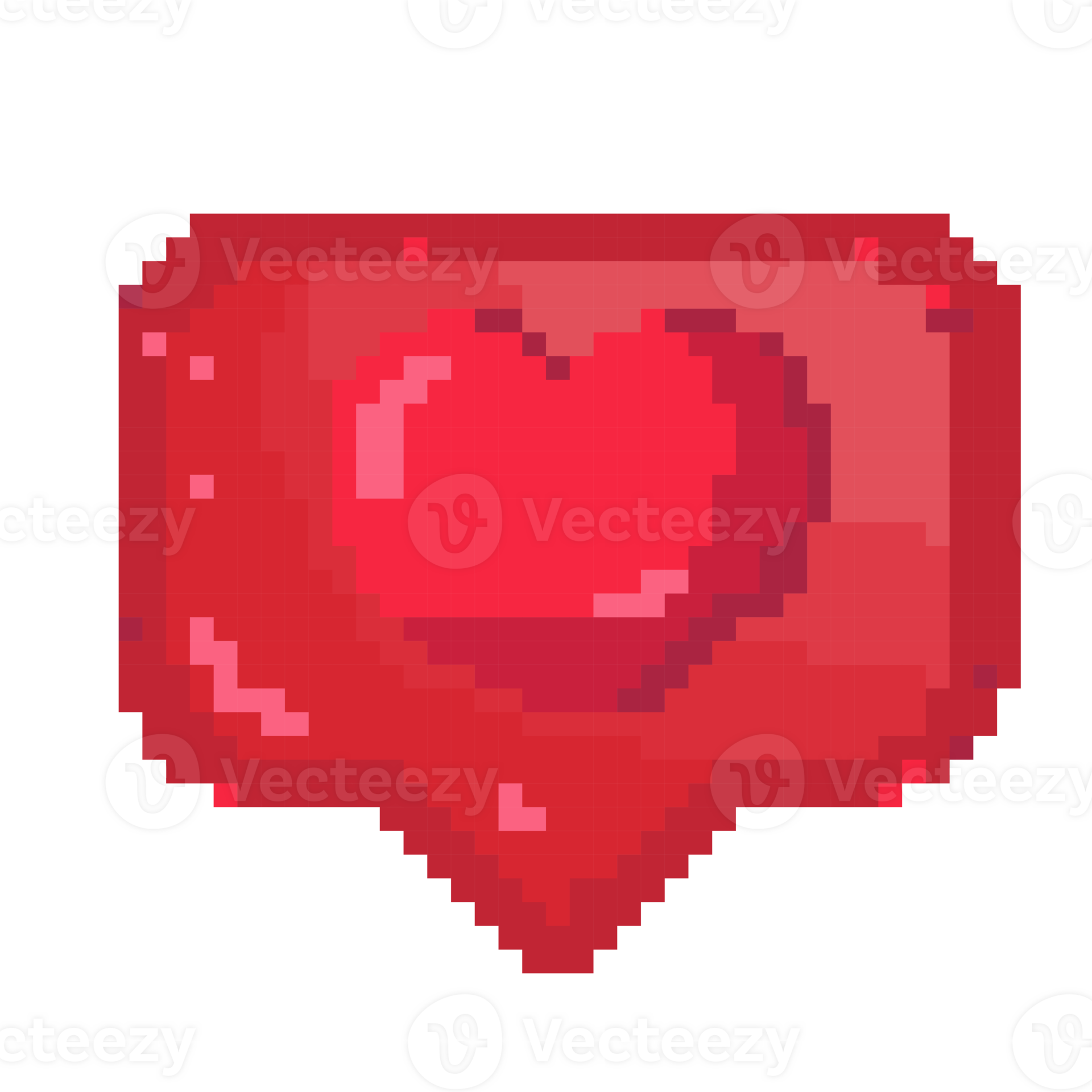 Pixel Art Heart Love And Valentine Vector Illustration 26792178 Png 2449