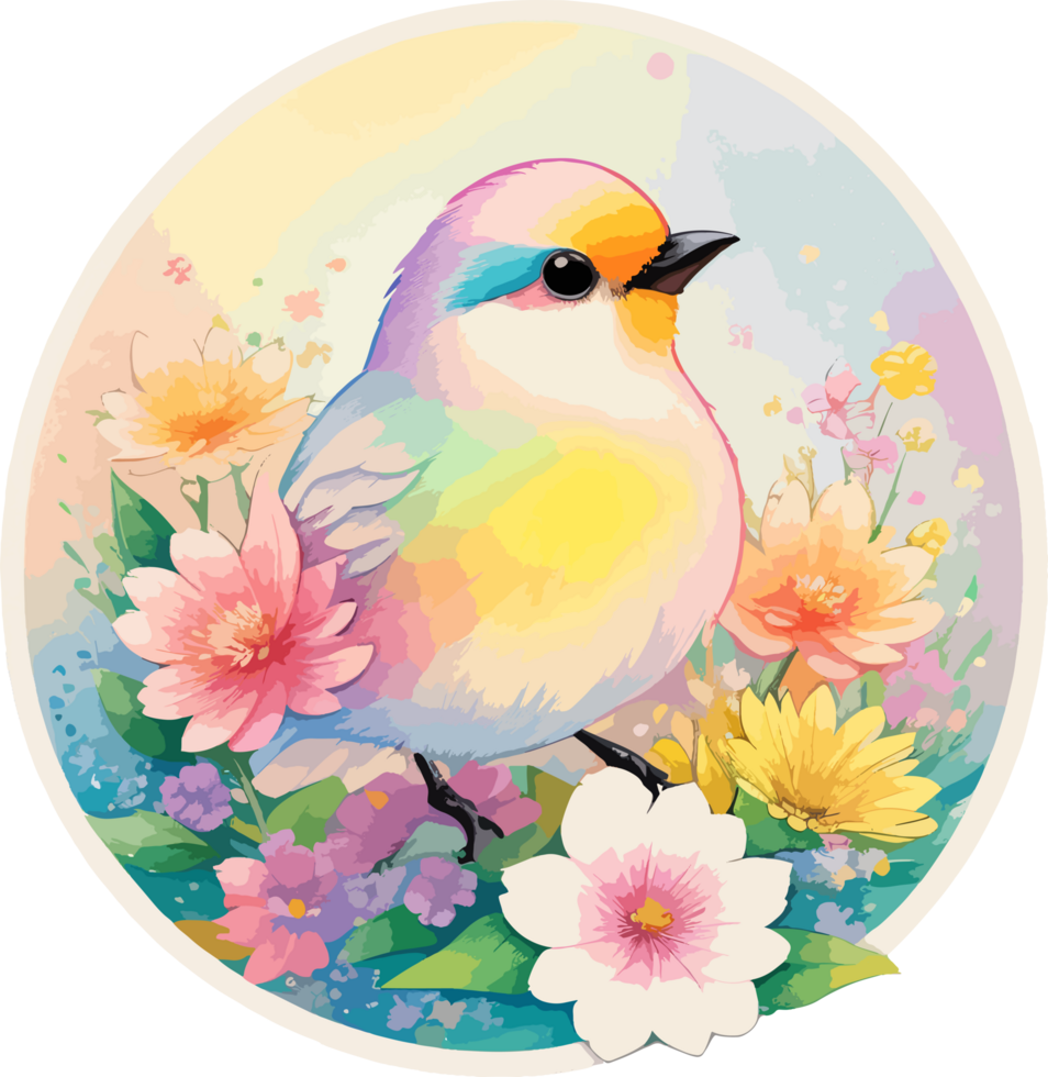 Cute Bird Illustration With Ai Generative 26792630 Png