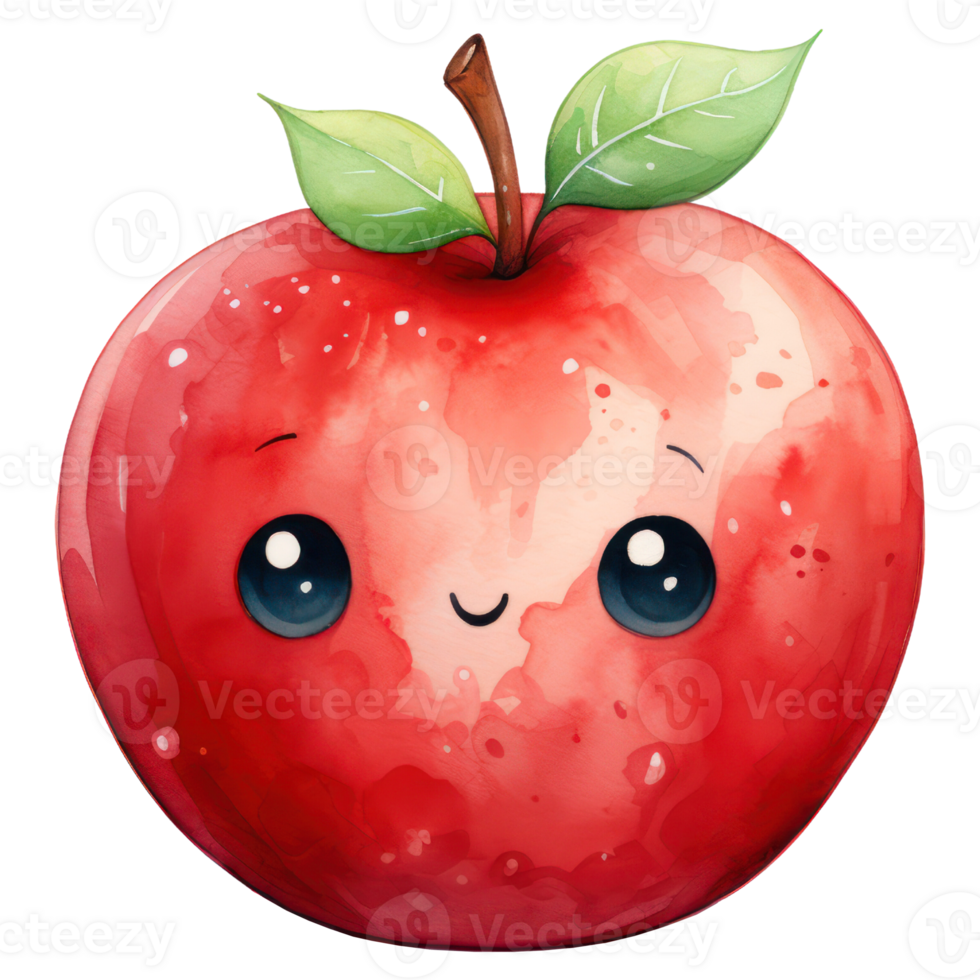 Cute Apple Watercolor 26793206 PNG