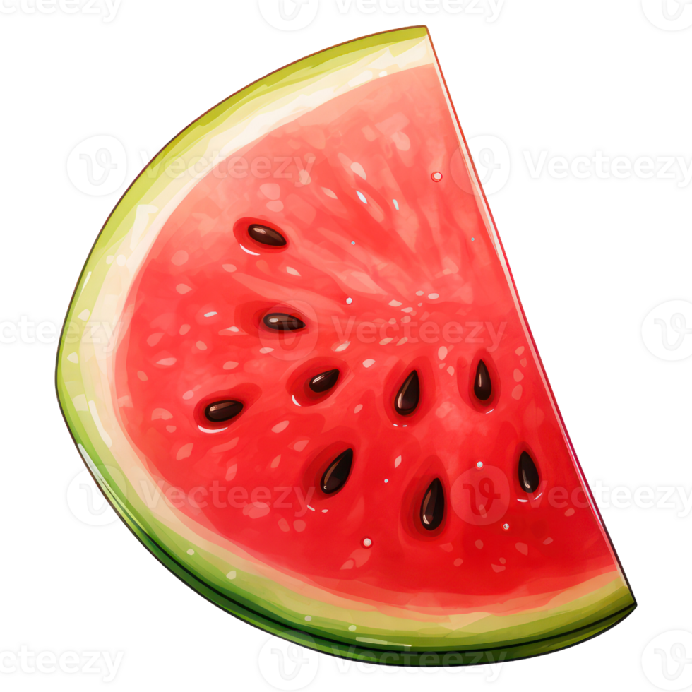 Cute Watermelon Watercolor 26793228 Png