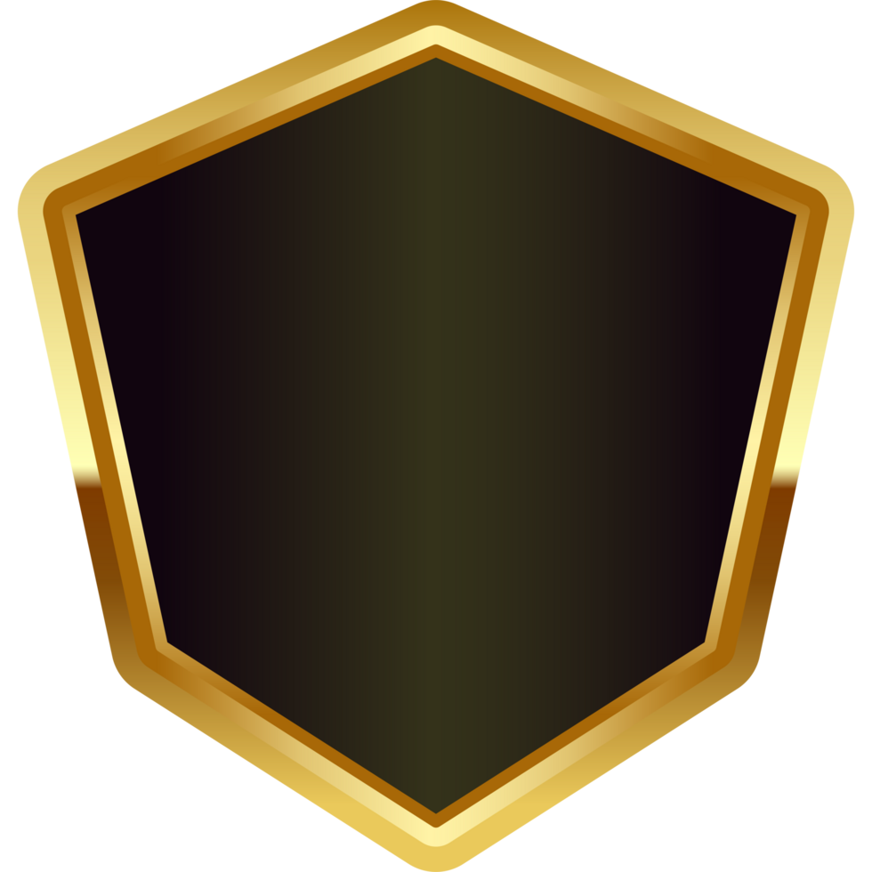 gold badge frame 26795244 PNG