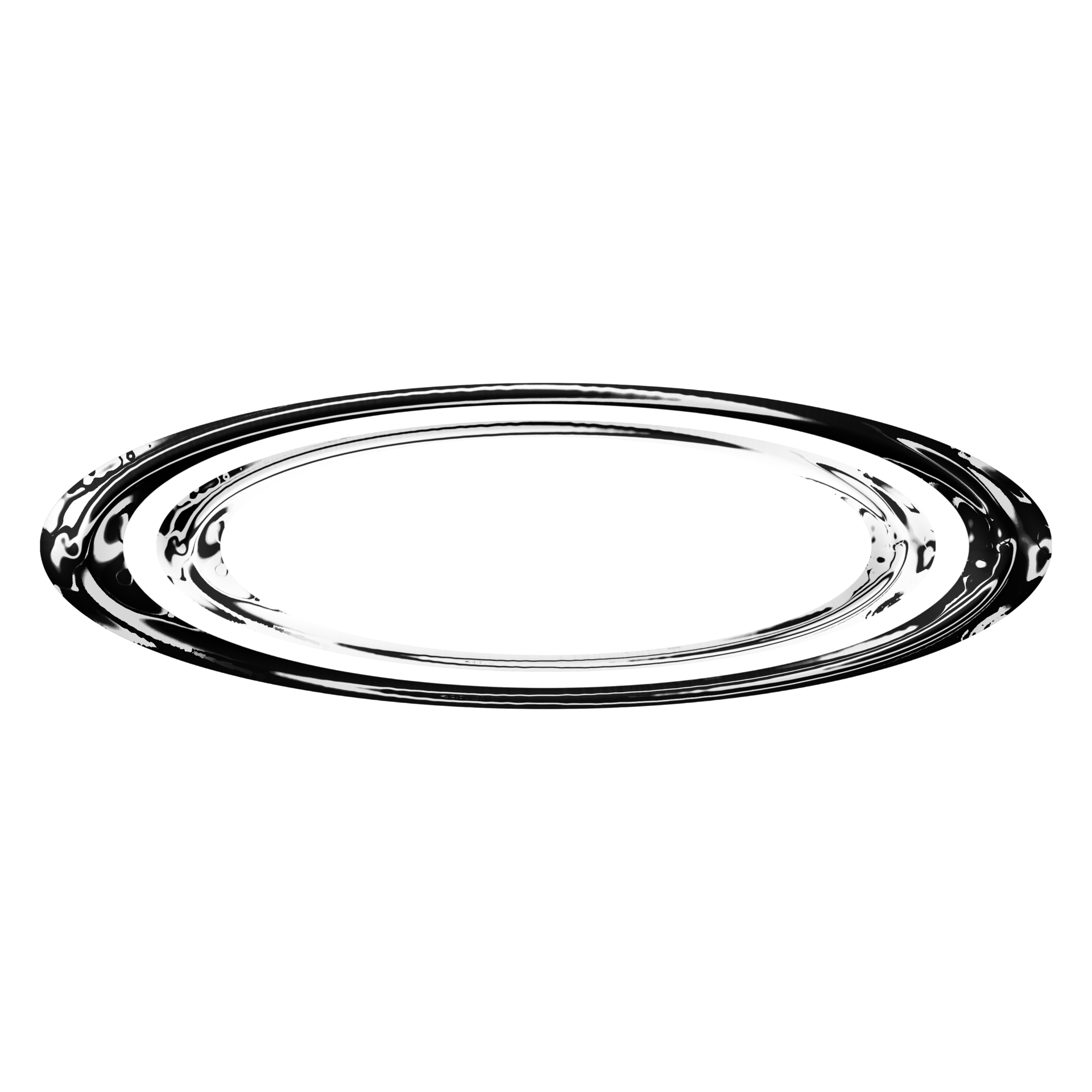 Frame Border Y2k Element With Chrome Metallic 3d Effect 26799266 Png