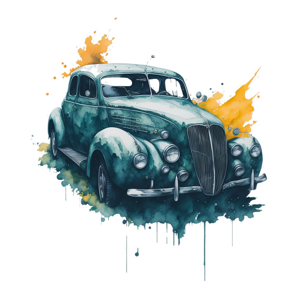 , Watercolor Car, Car, Watercolor 26800160 PNG