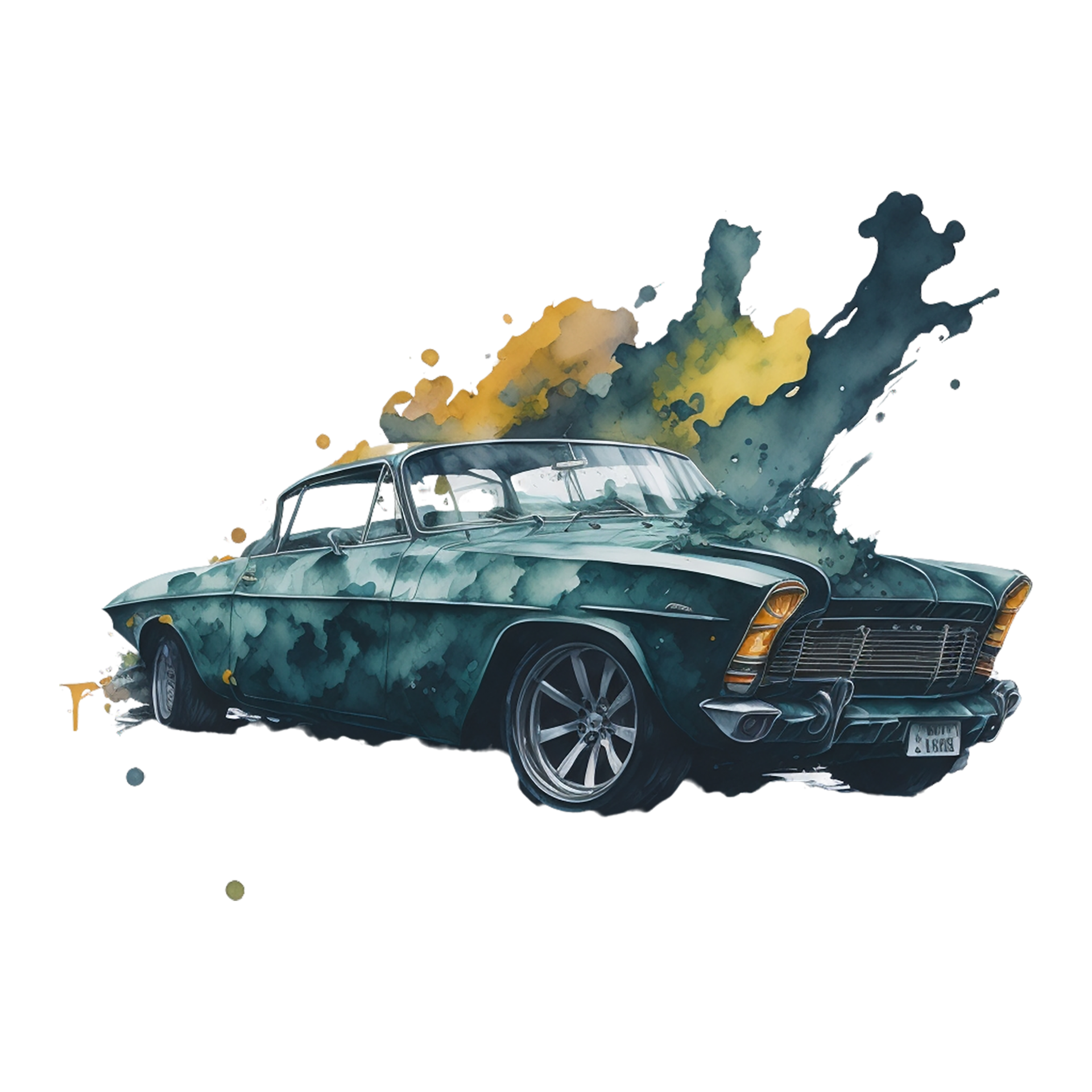 , Watercolor Car, Car, Watercolor 26800171 PNG