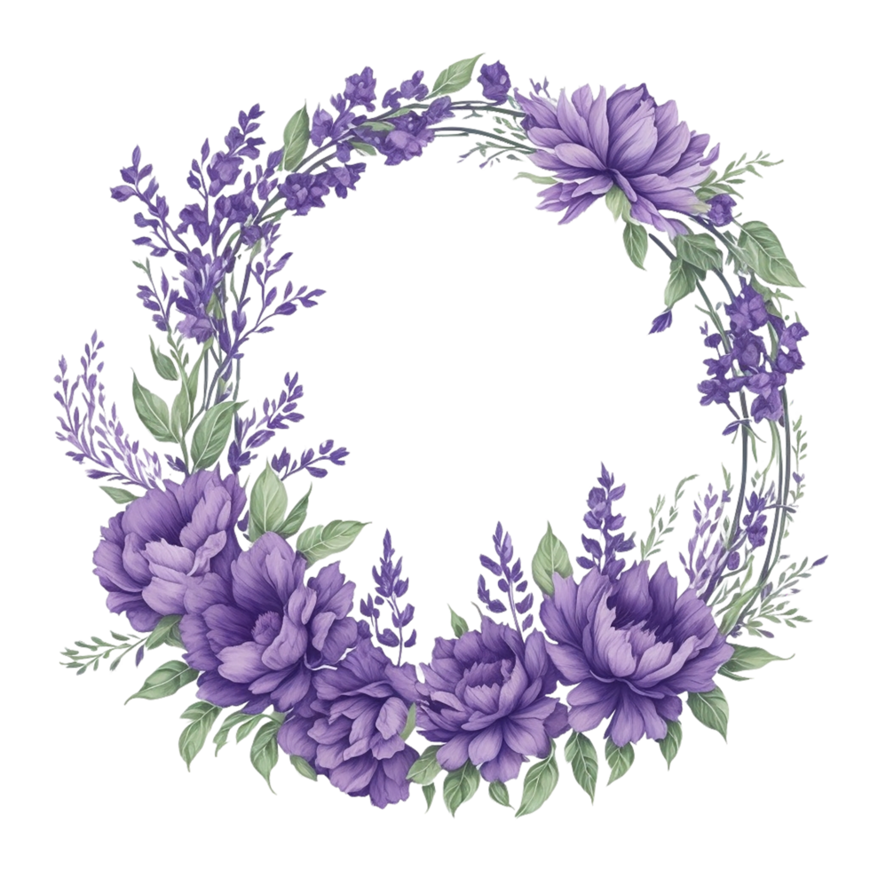 Watercolor Floral Frame Design Watercolor Floral Flower Design