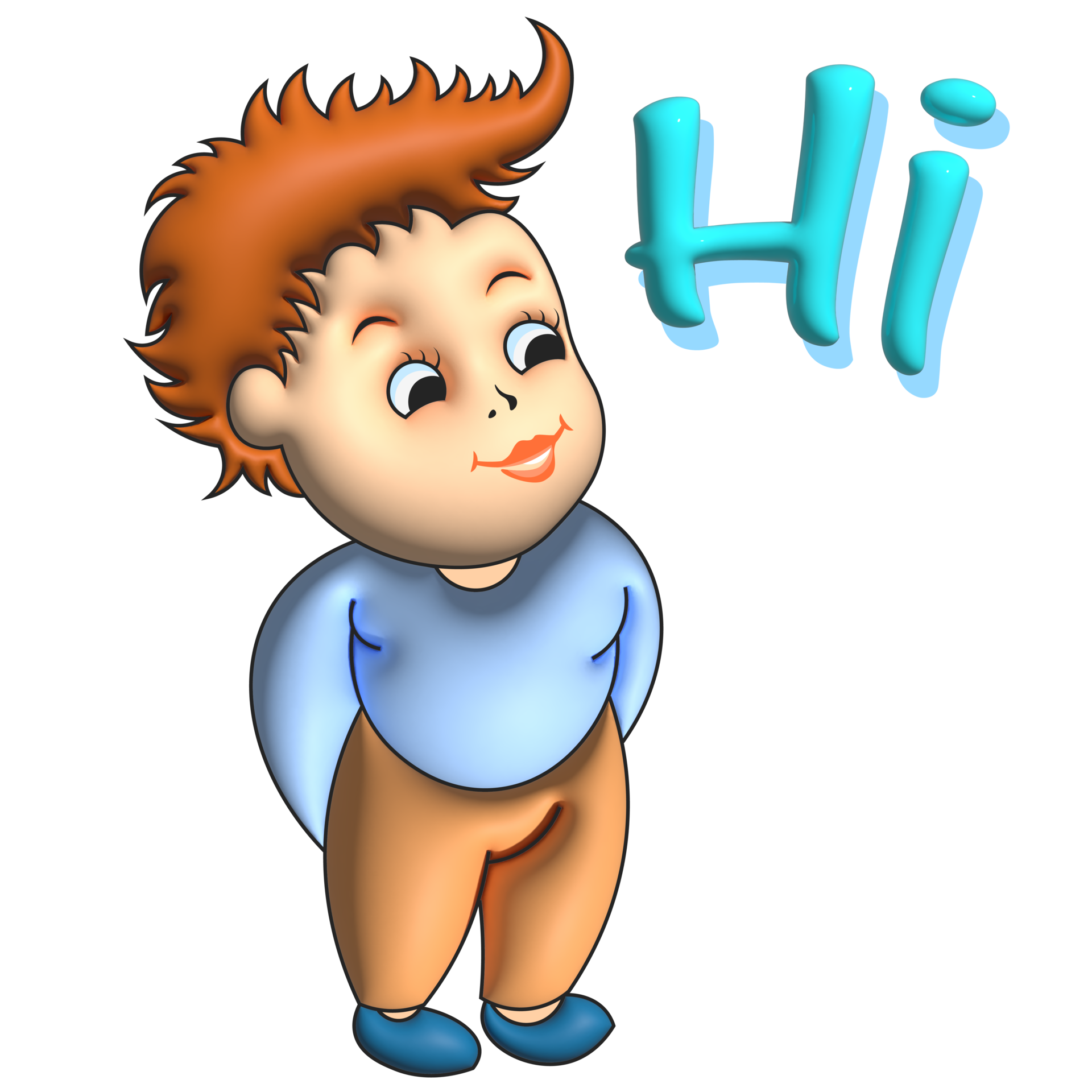 Boy Cartoon Say Hi 3d Gesture 26803740 PNG boy-cartoon-say-hi-3d-gesture-26803740-png