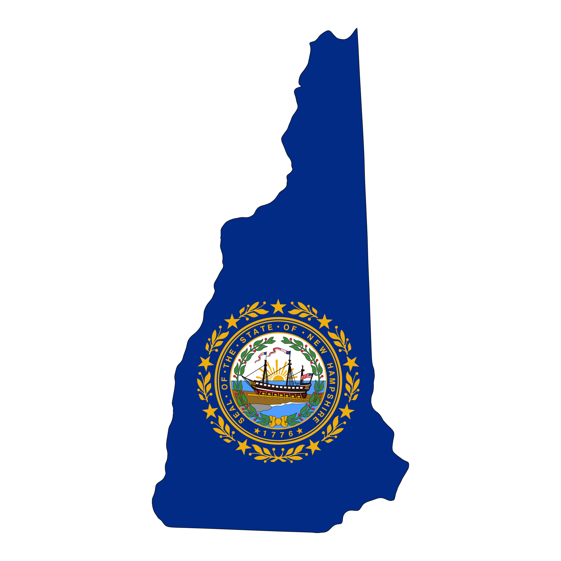 New Hampshire Flag - State of America 26804027 PNG