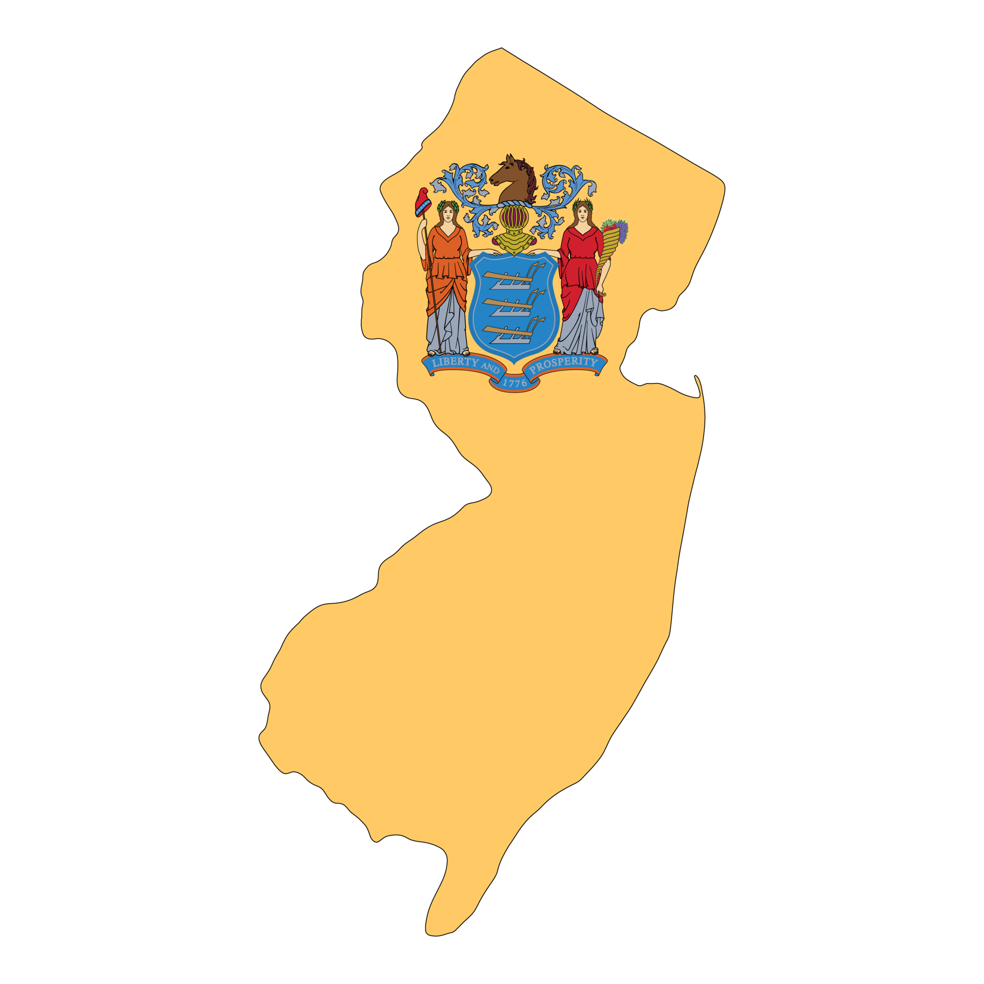 New Jersey Flag - State of America 26804030 PNG New Jersey Flag - State of America 26804030 PNG