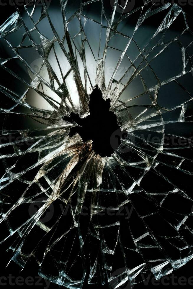 Broken Glass Pile Pieces Texture And Background In Black Light Cracked Window Effect