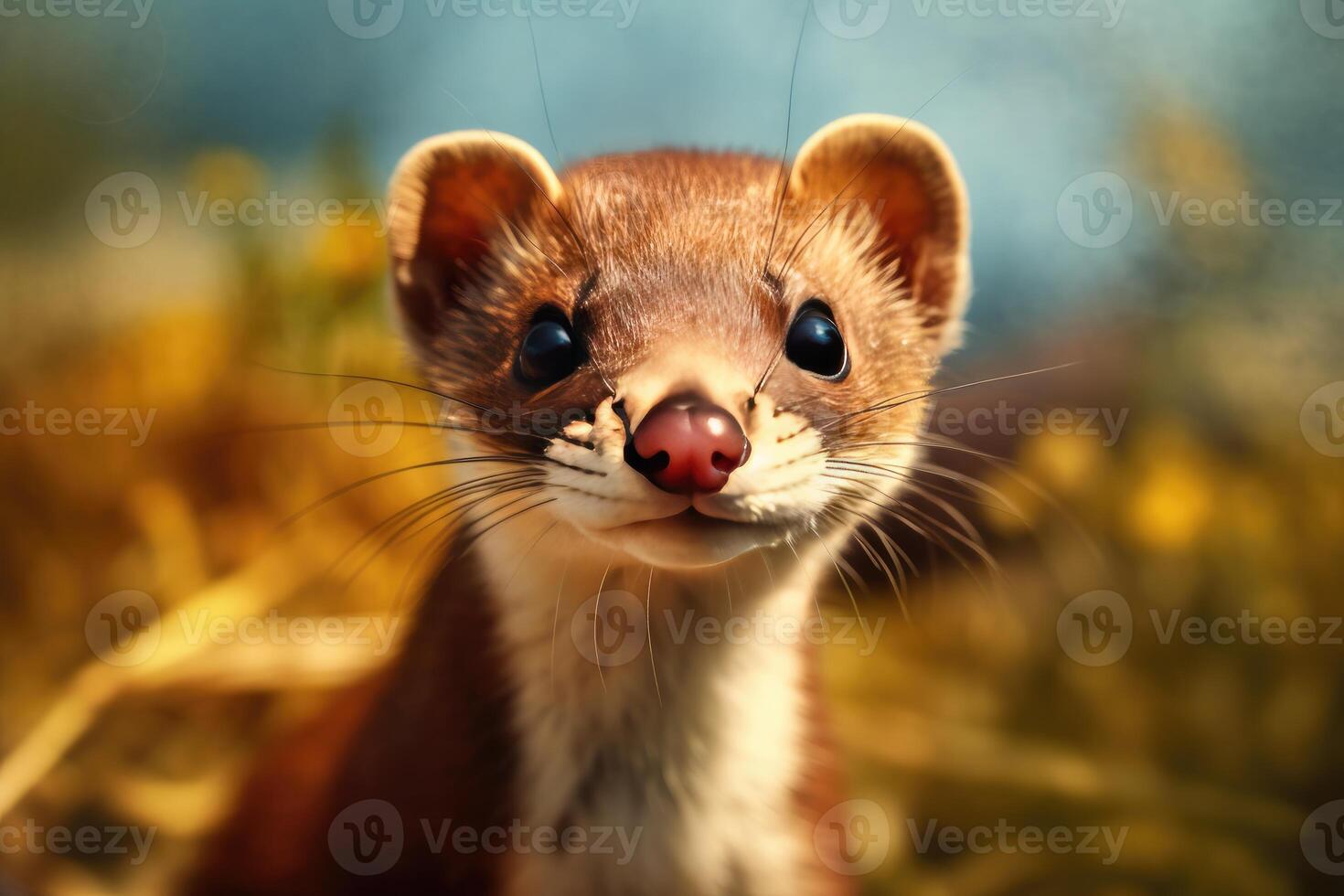 Close-up photo of ferret animal. wildlife photography. 26805139 Stock ...