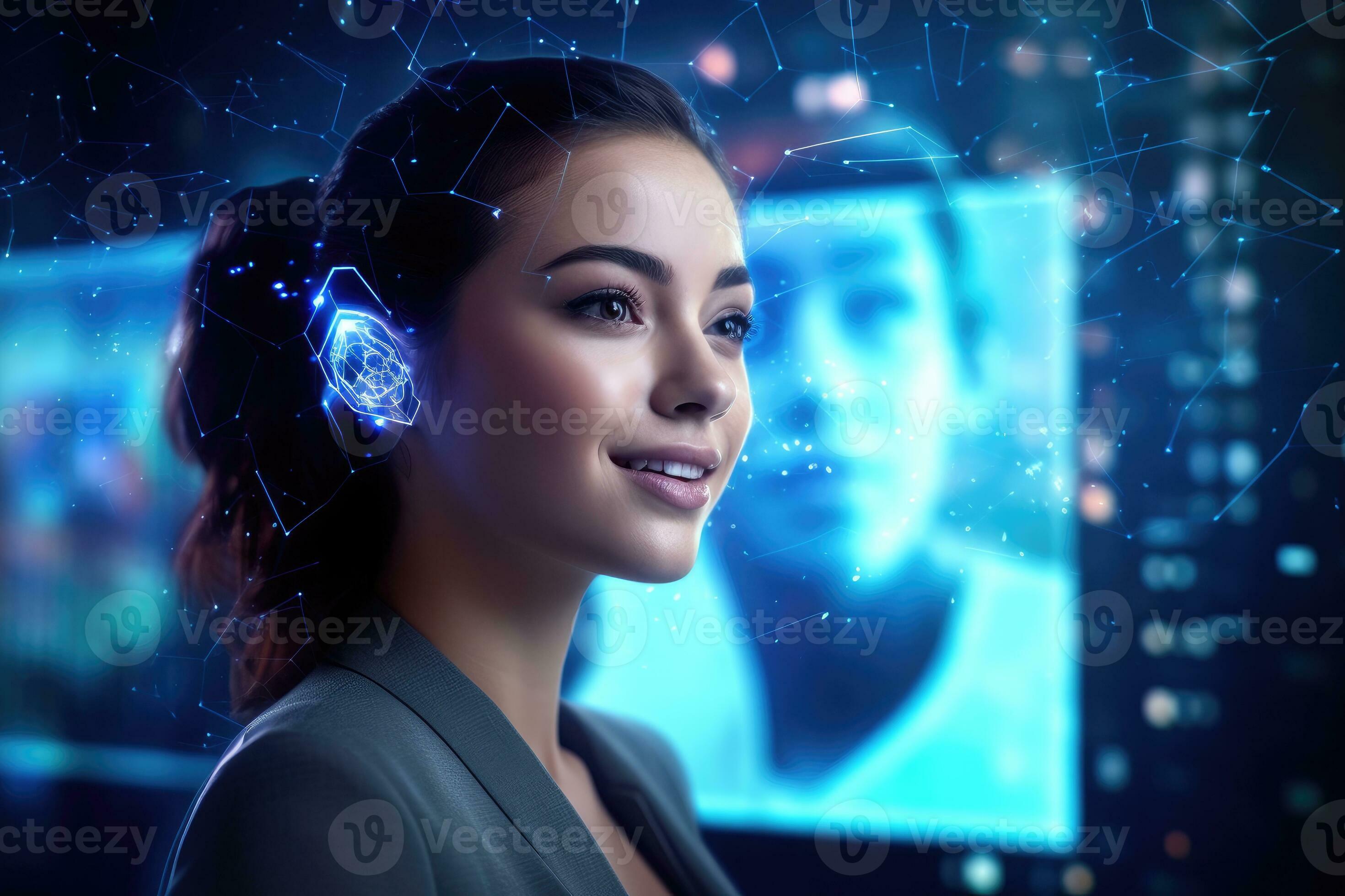 A close - up photo of a person's face engaged in a conversation with a ...