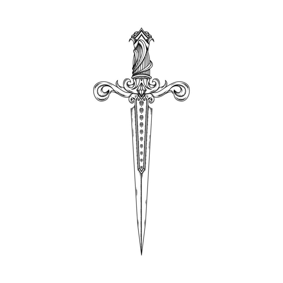 Knight Sword Illustration 26813194 Vector Art at Vecteezy