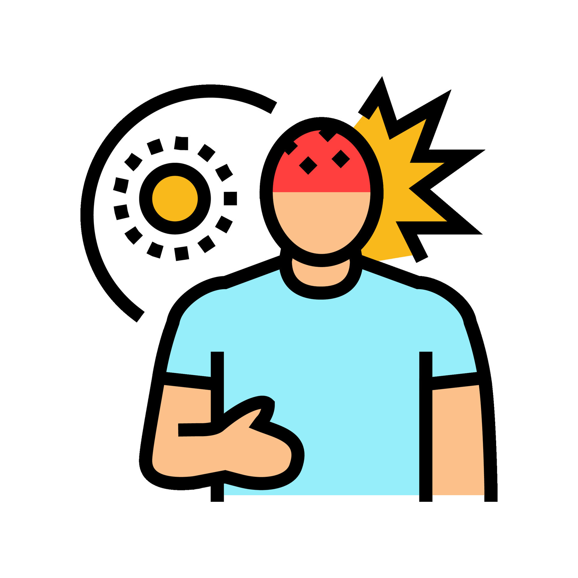heat stroke color icon vector illustration 26820401 Vector Art at Vecteezy heat stroke color icon vector illustration 26820401 Vector Art at Vecteezy