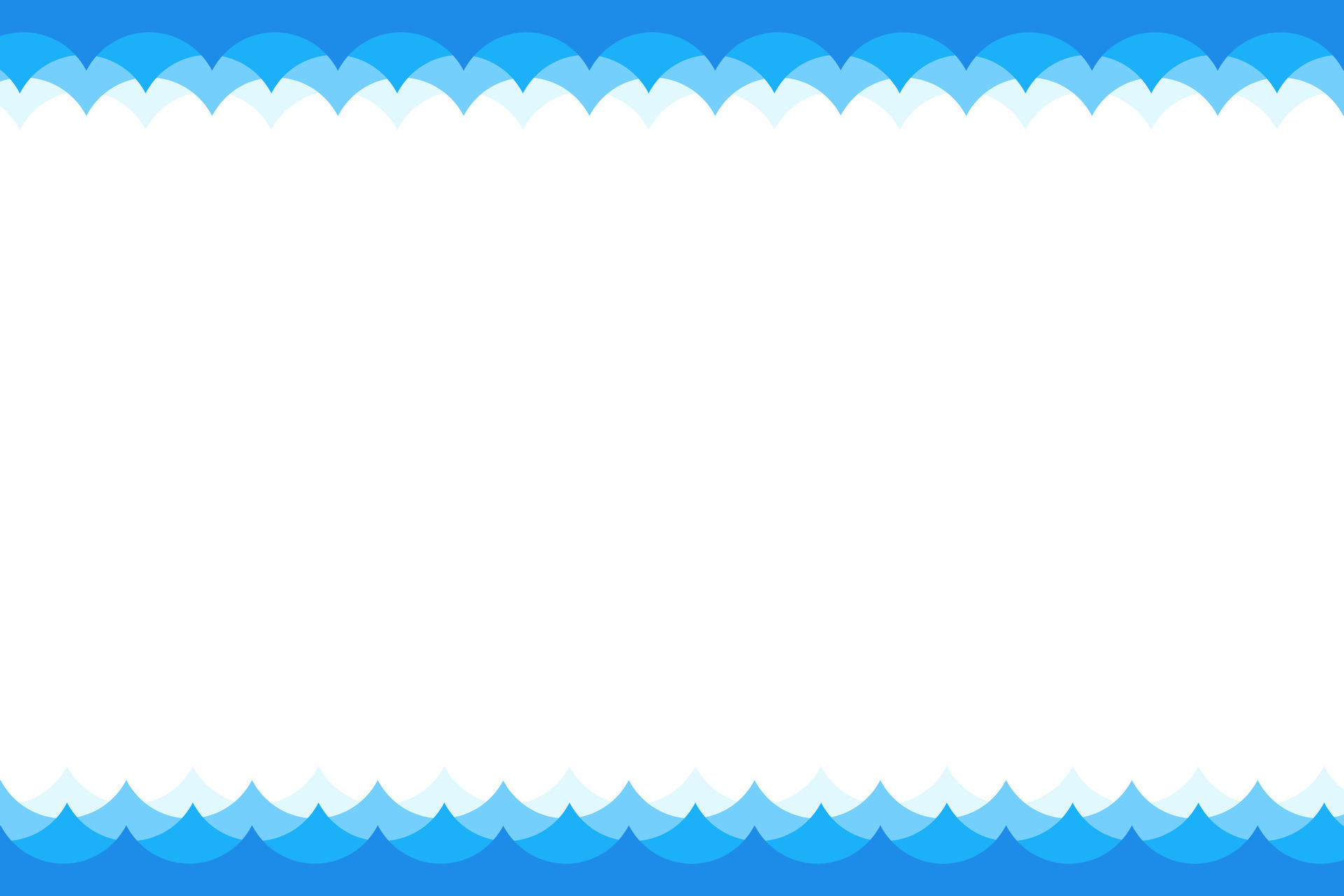 Blue waves with peaks gradient decorative frame border, Vector design ...