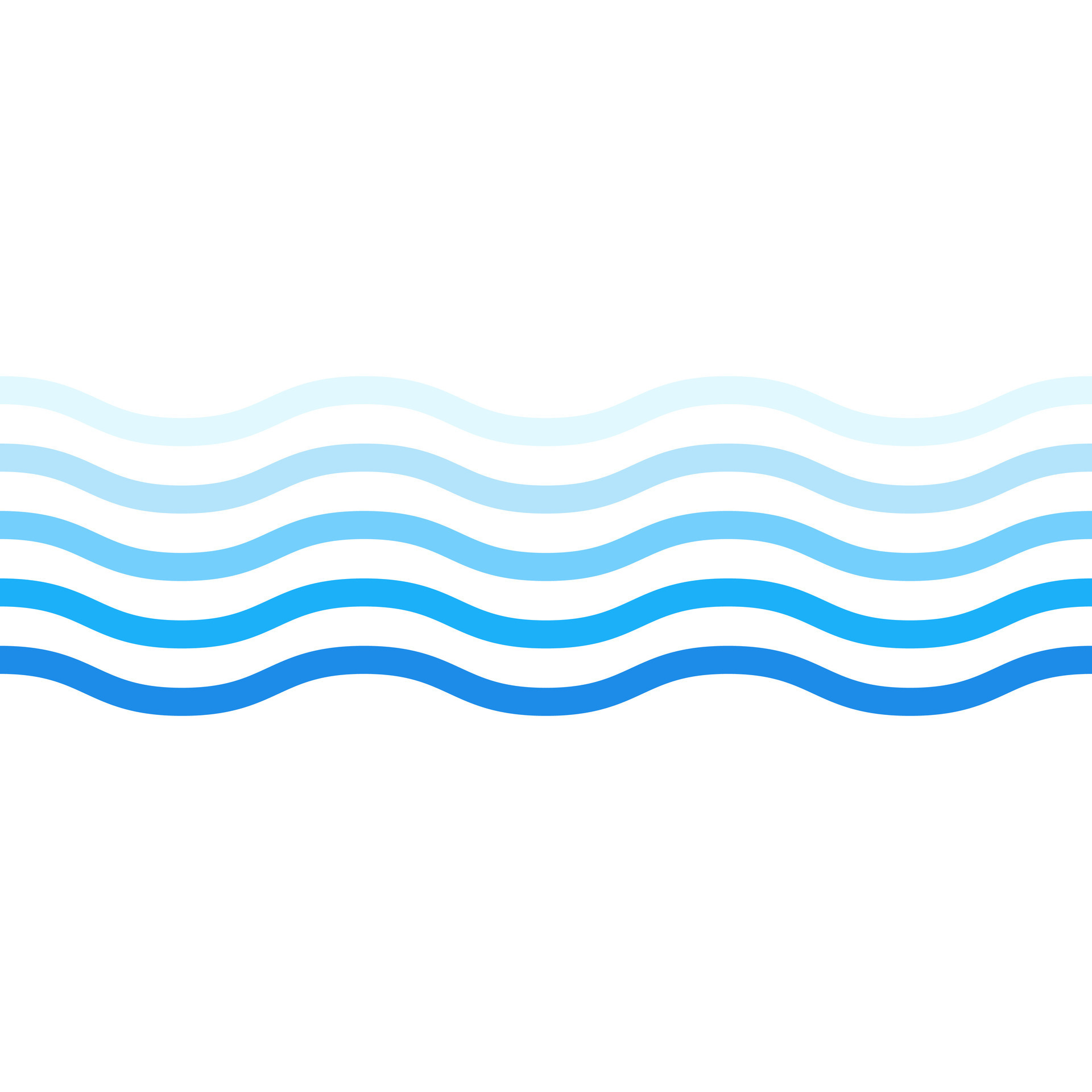 Blue Lines Waves Gradient Decorative Frame Vector Design Template Abstract Water Waves