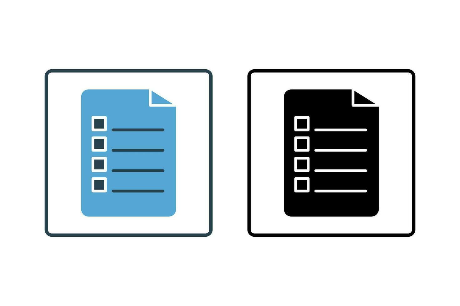 Survey Form Icon Icon Related To Survey Solid Icon Style Simple Vector Design Editable
