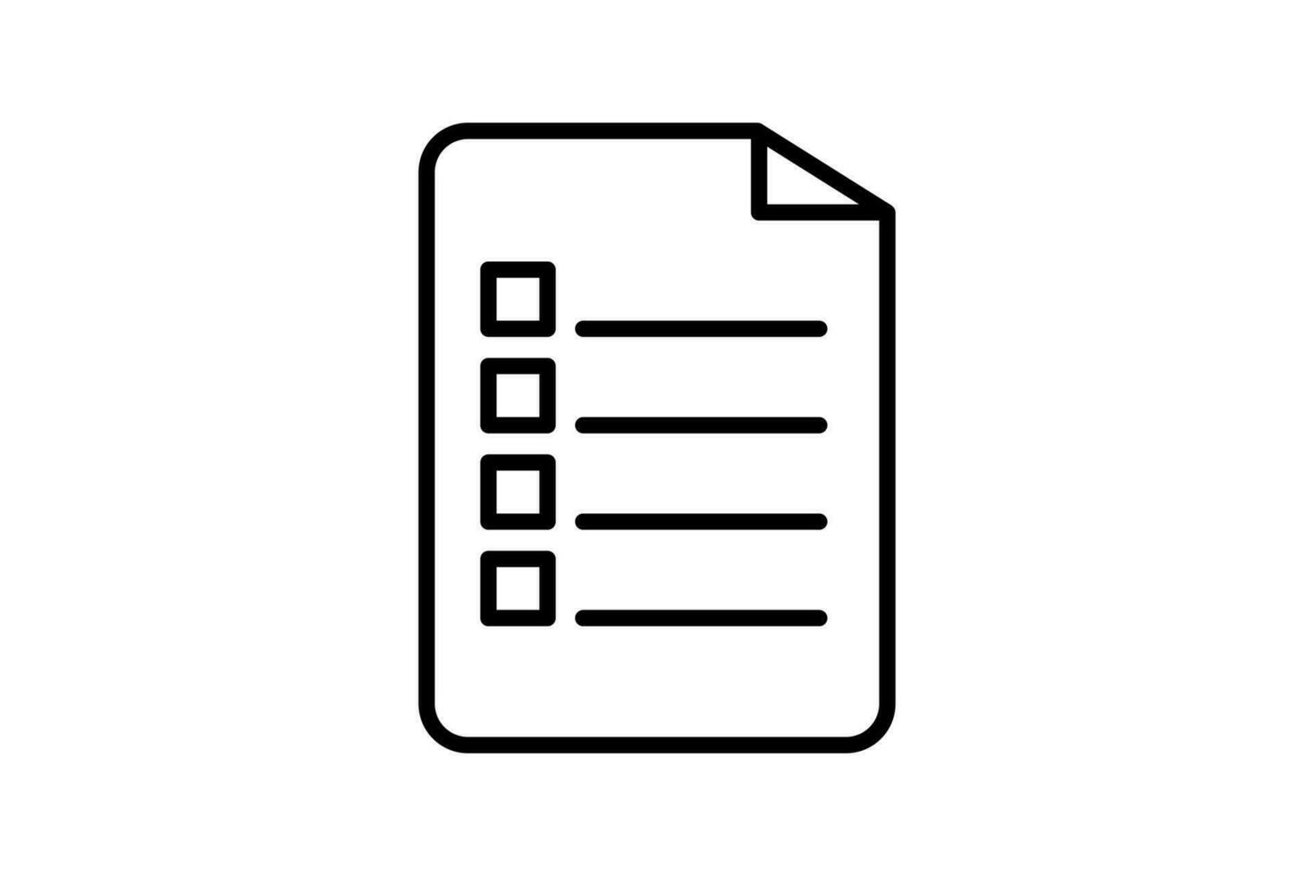 Survey Form Icon. Icon related to survey. line icon style. Simple vector design editable ...