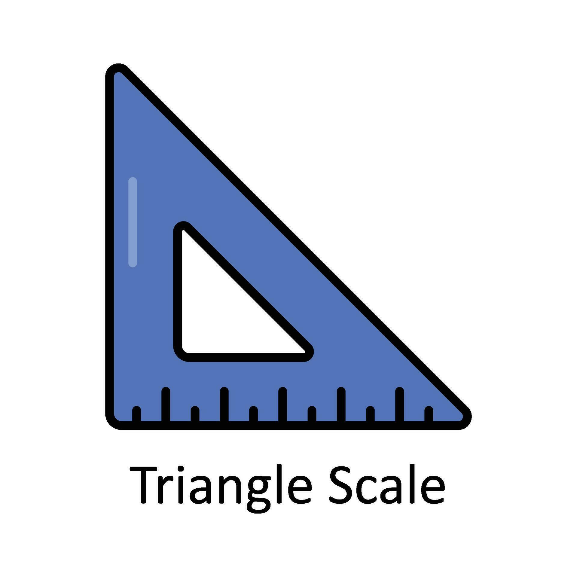Triangle Scale Filled outline Icon Design illustration. Art and Crafts ...