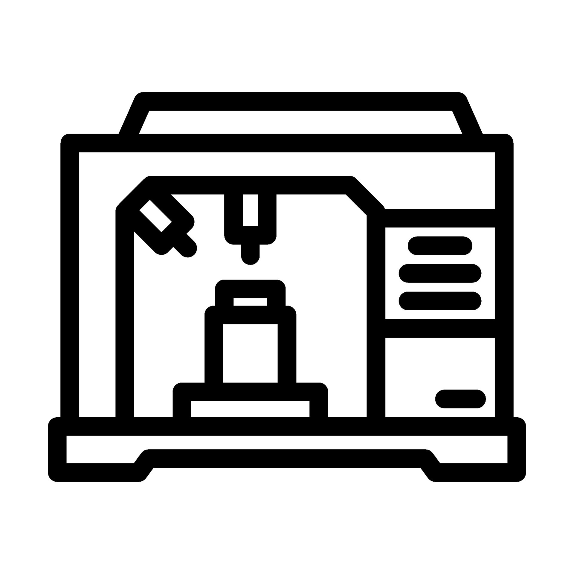 machining center manufacturing engineer line icon vector illustration ... machining center manufacturing engineer line icon vector illustration ...