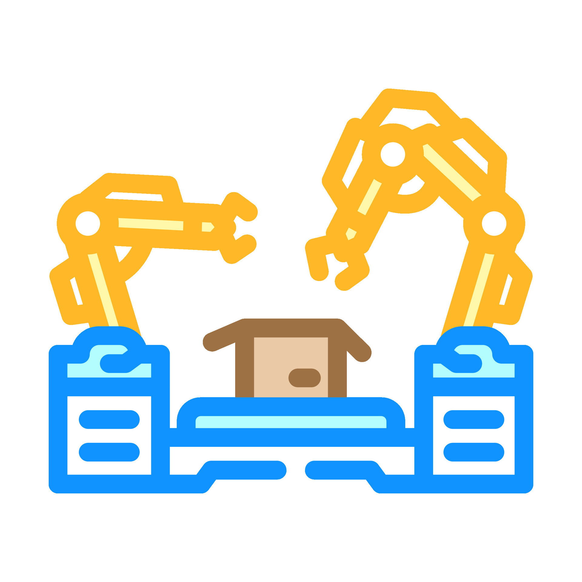 Factory Automation Manufacturing Engineer Color Icon Vector Illustration 26823913 Vector Art At