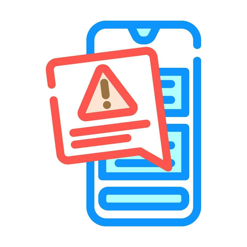 alert message color icon vector illustration 26825270 Vector Art at ...