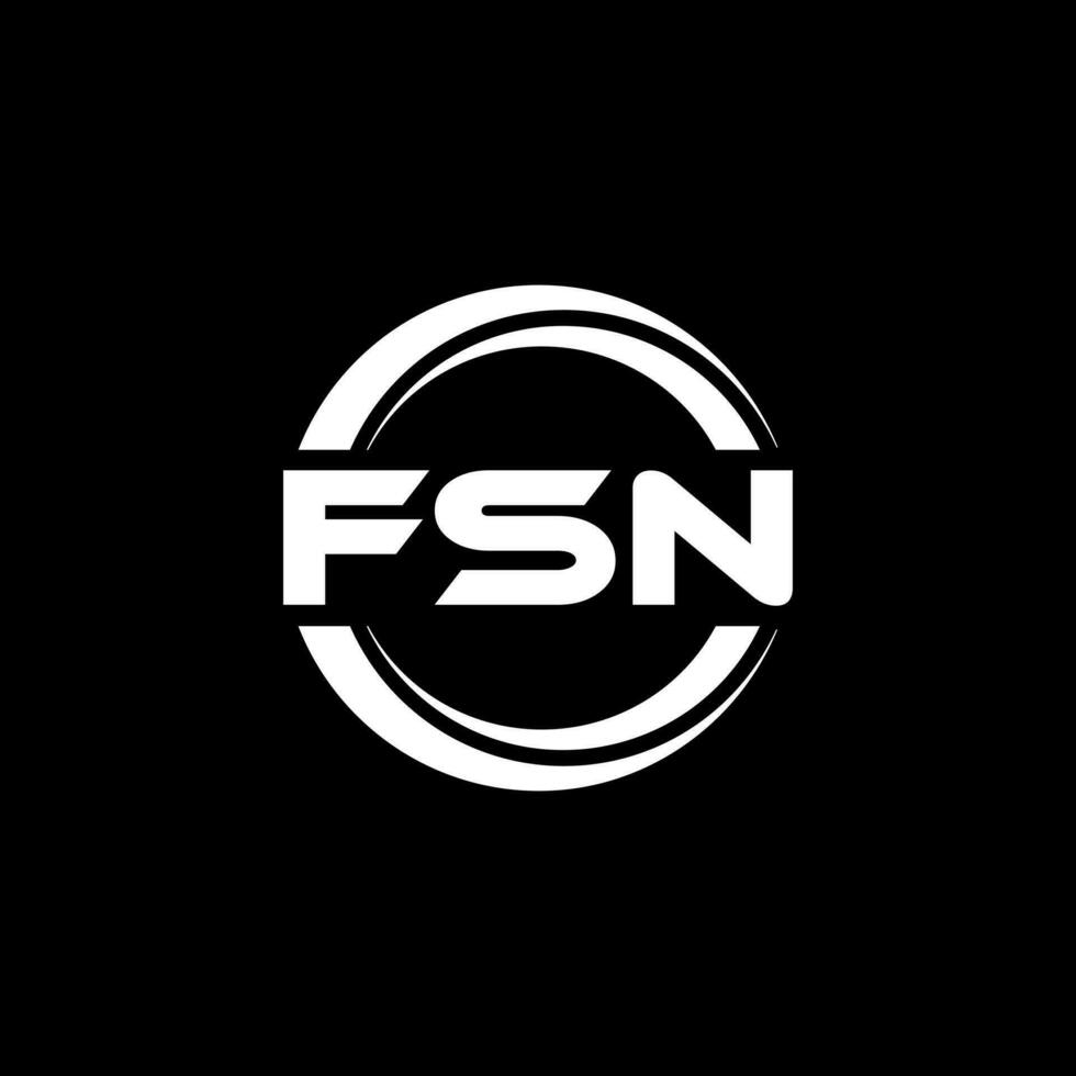fsn logo diseño, inspiración para un único identidad. moderno elegancia y creativo diseño ...