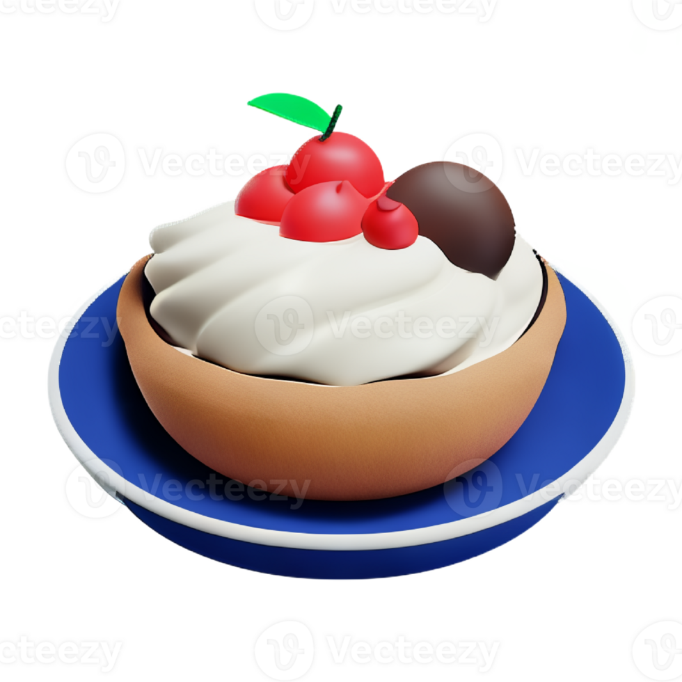 Pancake With Cherries And Cream 26826850 Png