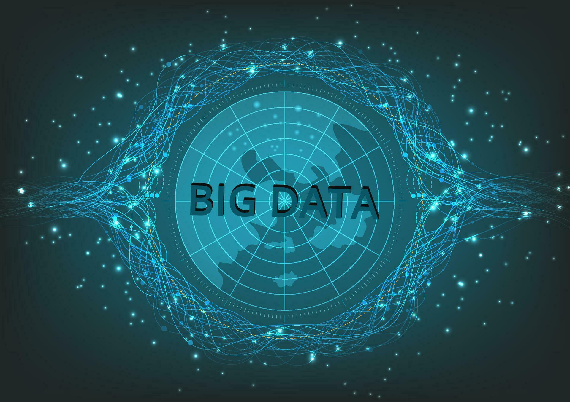 Big data circular visualization. 26827717 Vector Art at Vecteezy