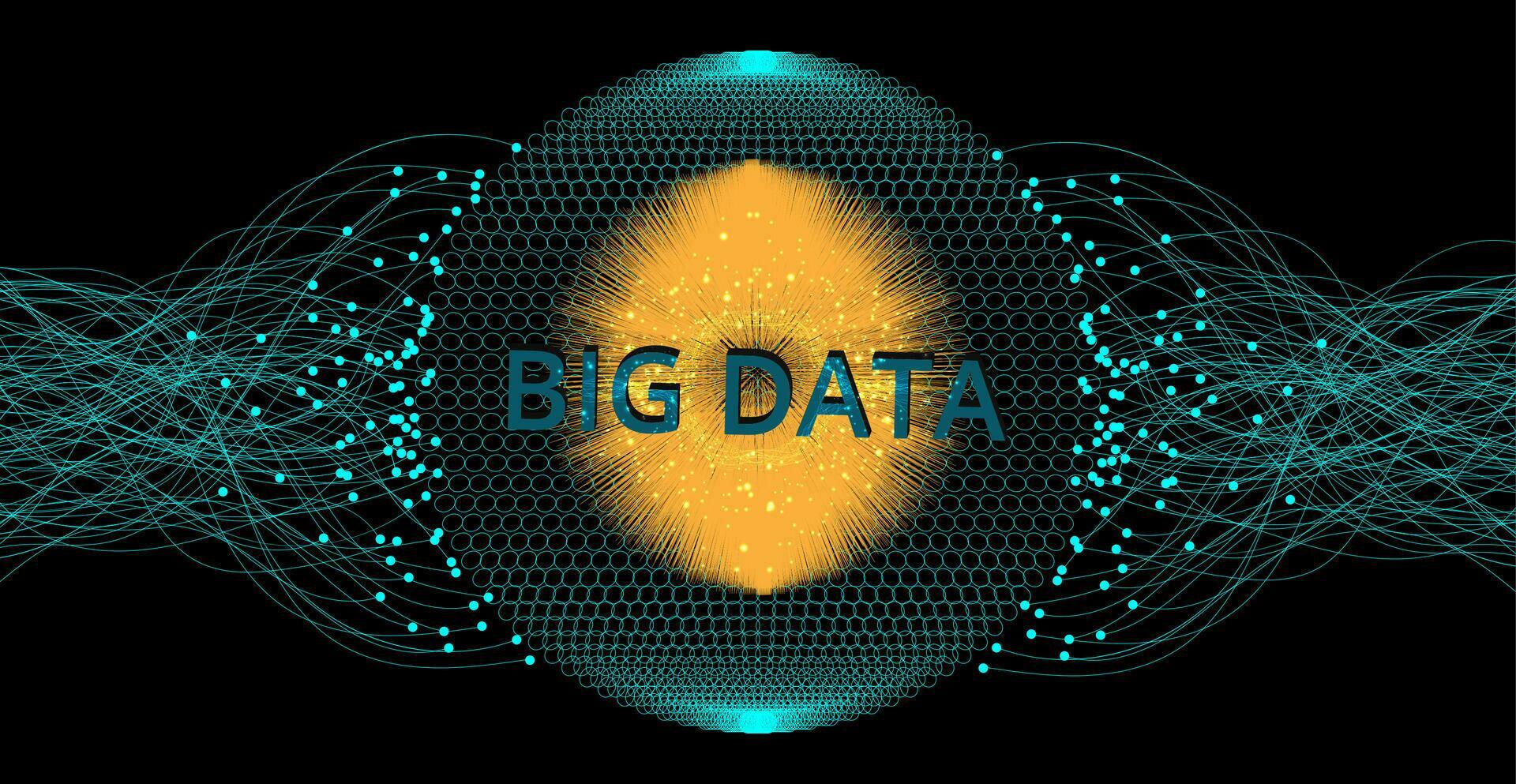 Big data circular visualization 26827744 Vector Art at Vecteezy