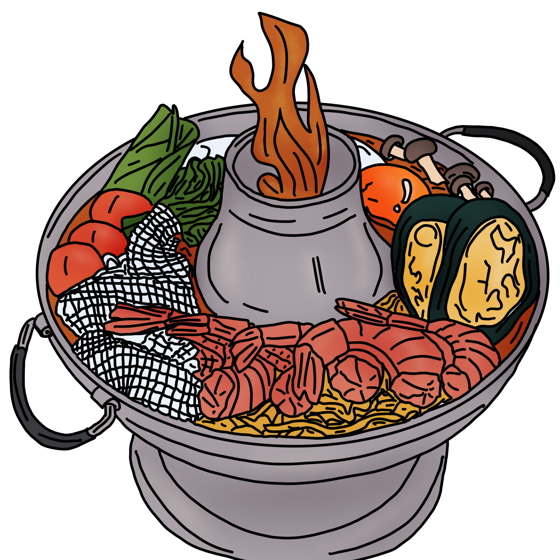Spicy Seafood Soup 26827924 Png
