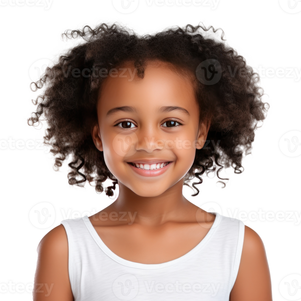Beautiful African American Girl Isolated 26829454 Png